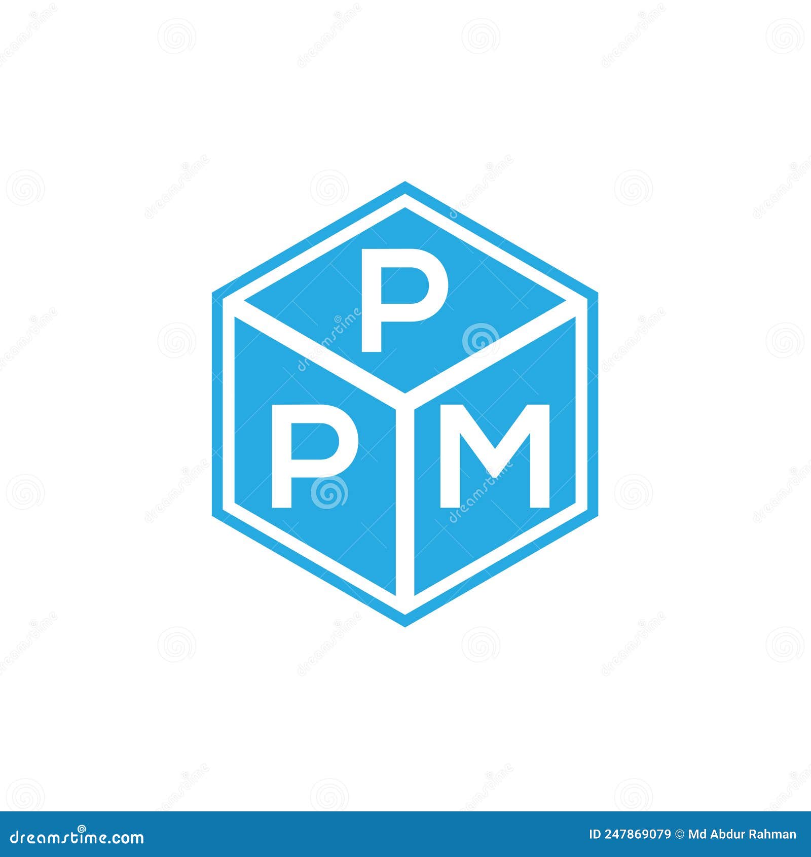 PPm Letter Logo Design on Black Background. PPm Creative Initials ...