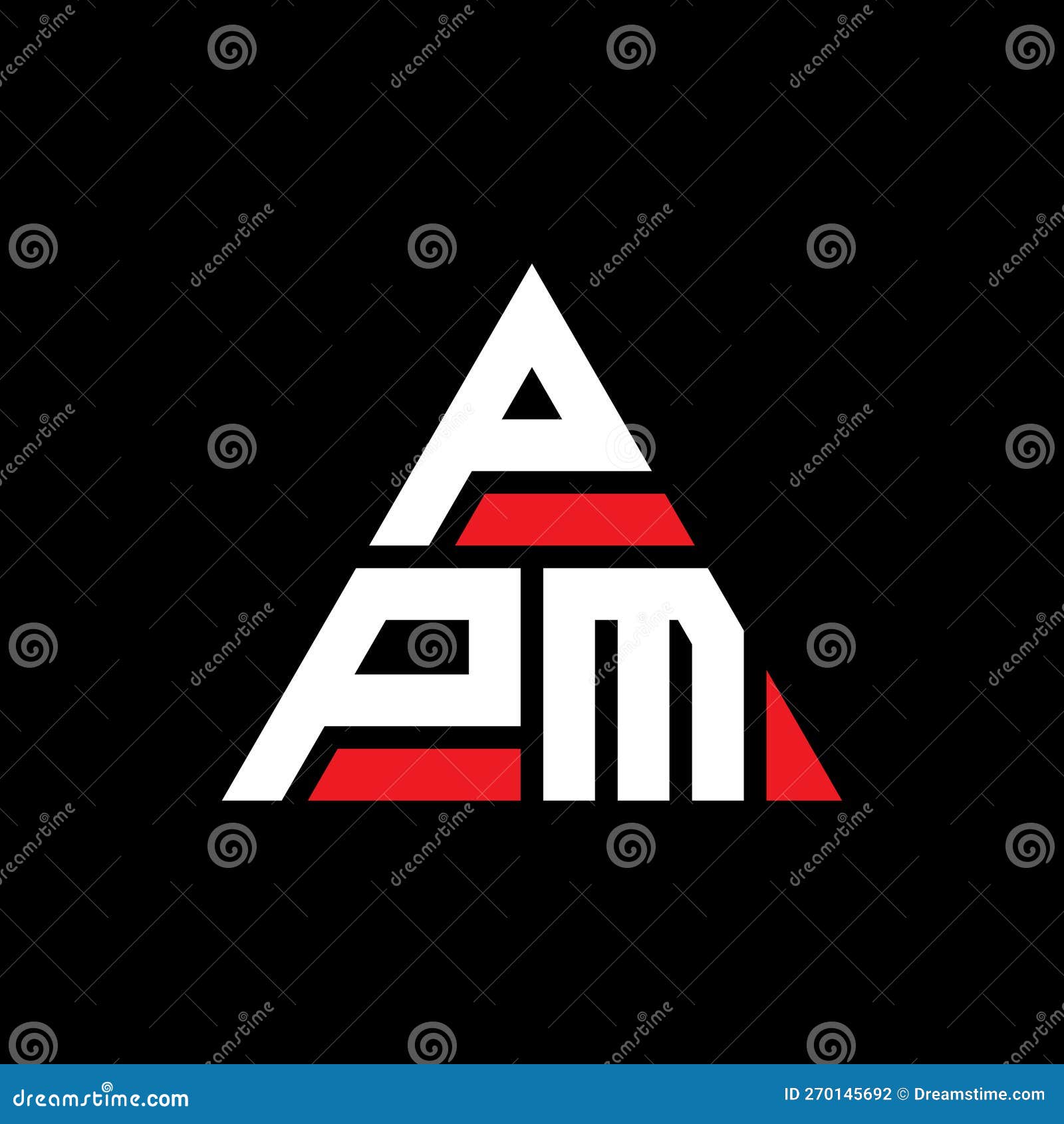 PPM Triangle Letter Logo Design with Triangle Shape. PPM Triangle Logo ...