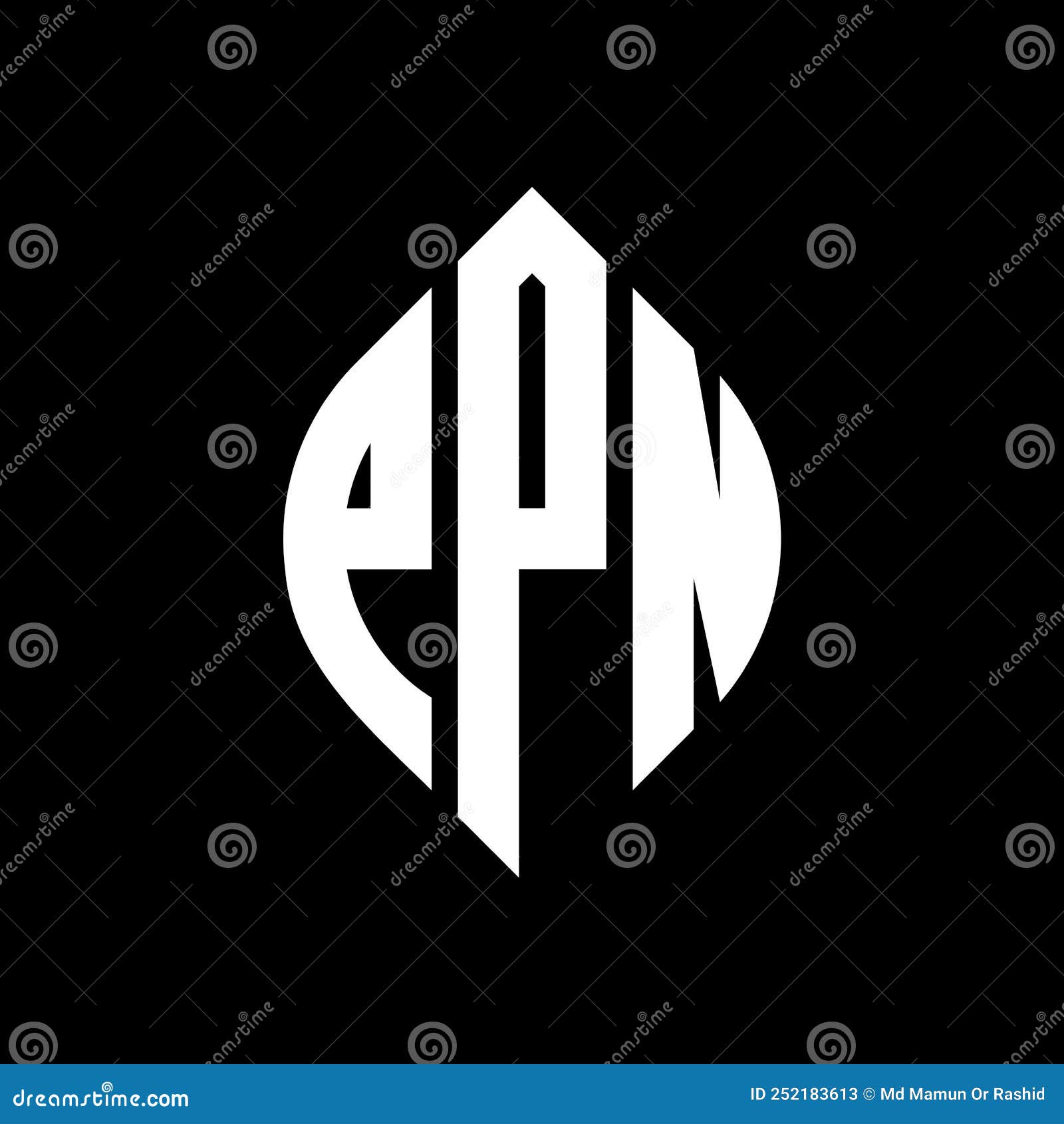 PPN Circle Letter Logo Design with Circle and Ellipse Shape. PPN ...