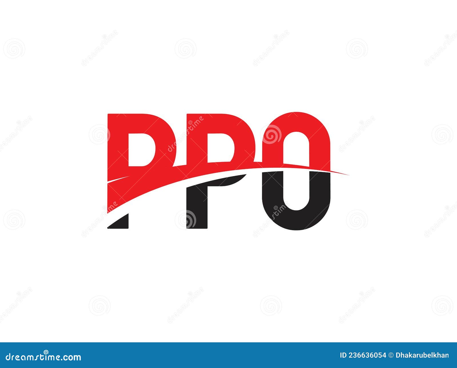 PPO Letter Initial Logo Design Vector Illustration Stock Vector ...