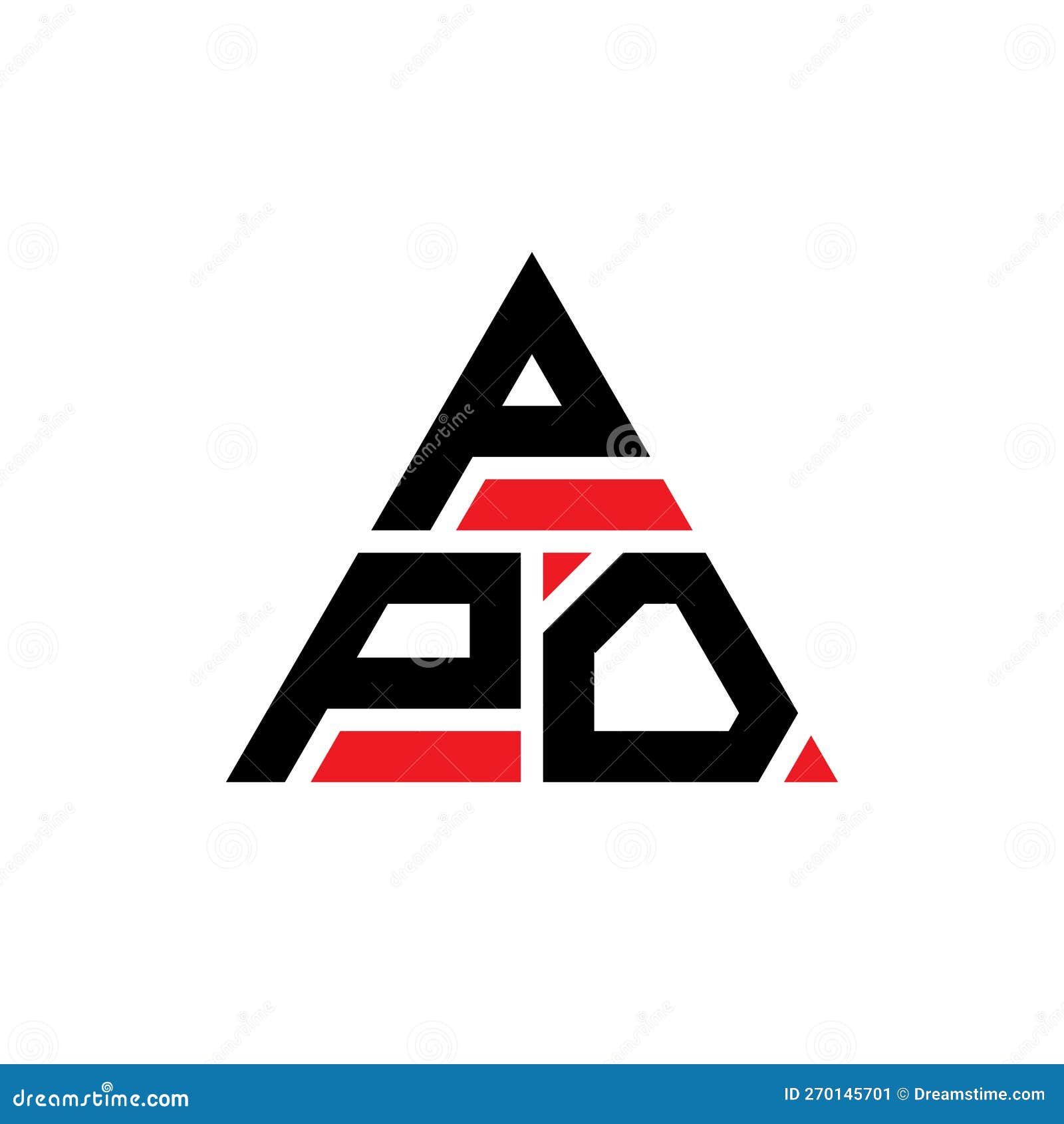 PPO Triangle Letter Logo Design with Triangle Shape. PPO Triangle Logo ...