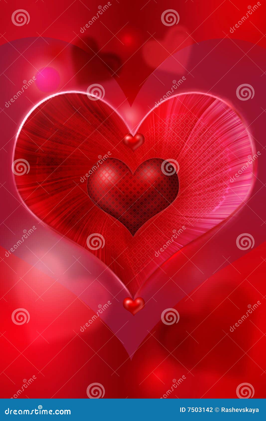 Ppoppy red heart-2 stock illustration. Illustration of hart - 7503142