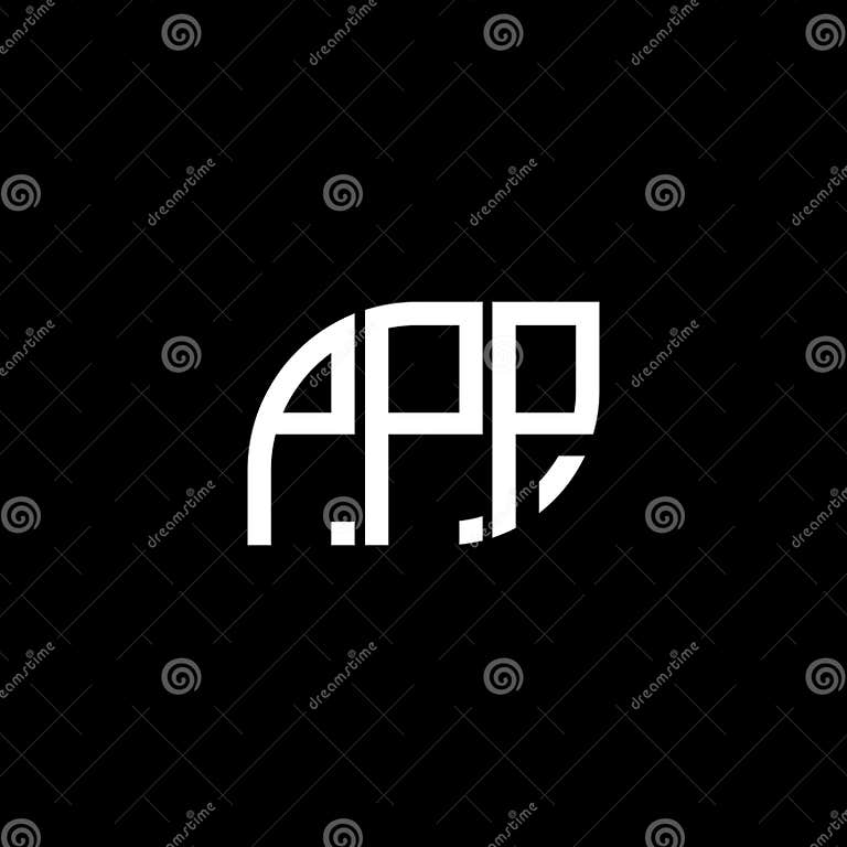 PPP Letter Logo Design on Black Background.PPP Creative Initials Letter ...