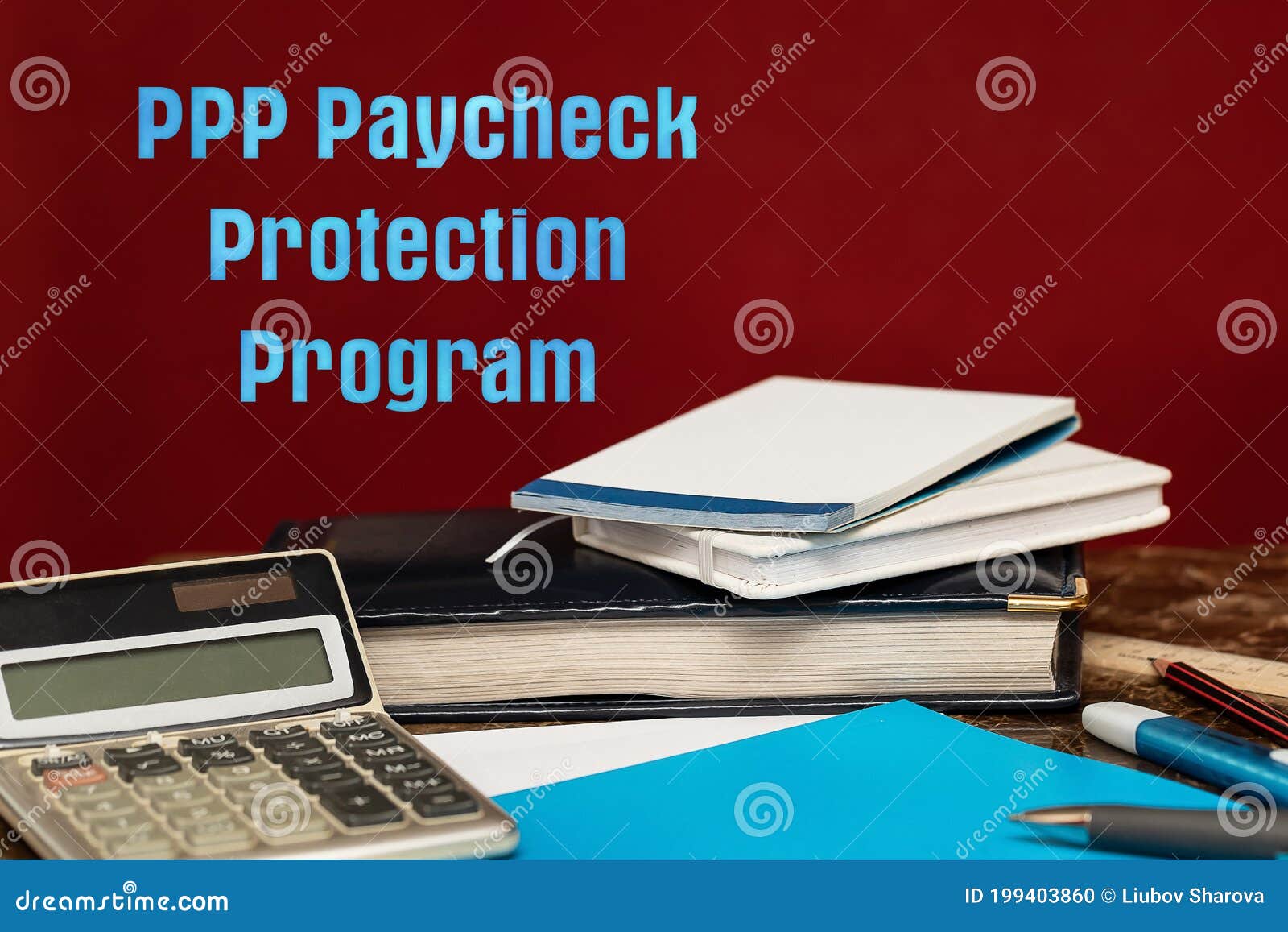 PPP Loan Paycheck Protection Program Stock Photo - Image of business ...