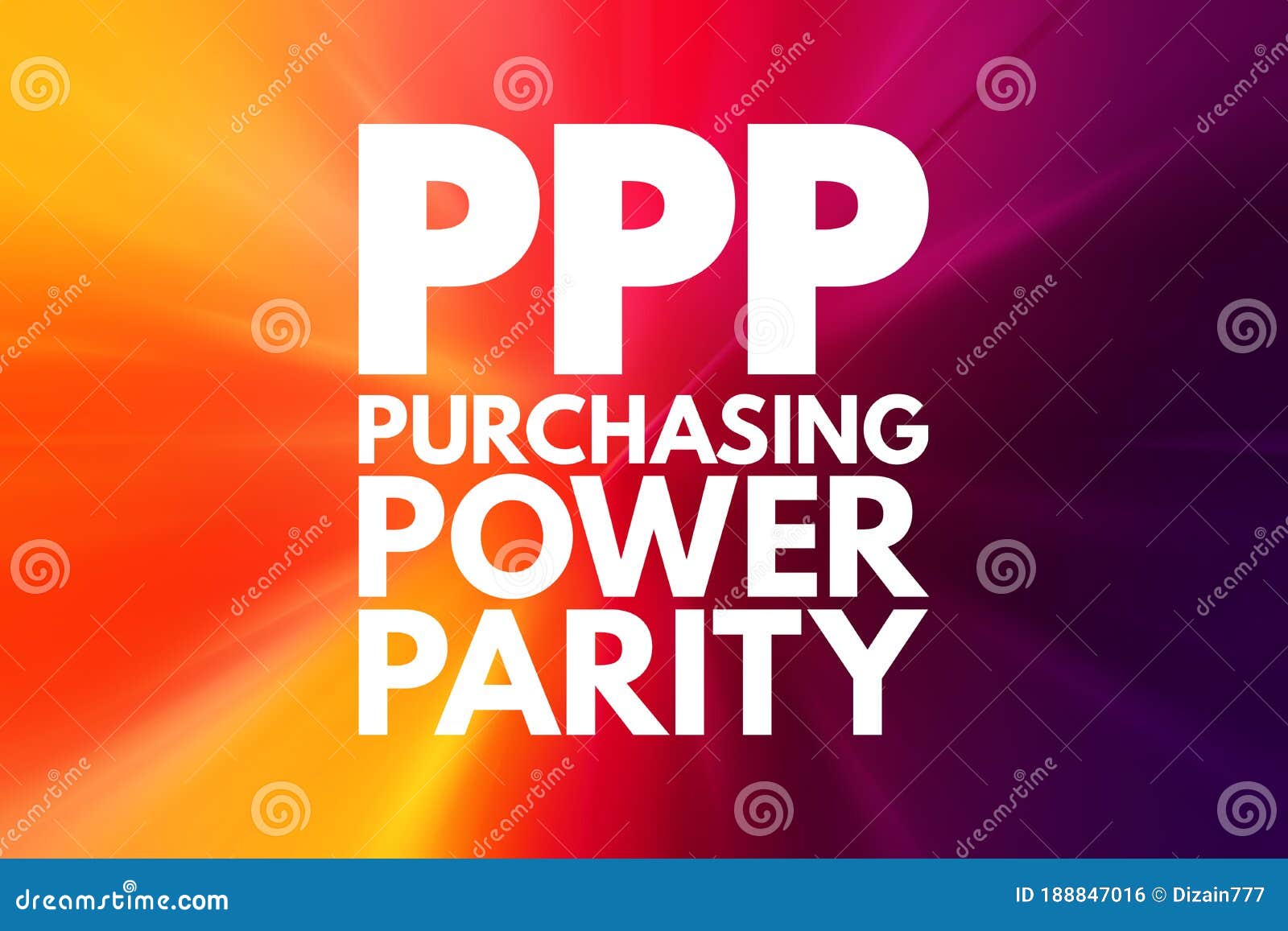 PPP - Purchasing Power Parity Acronym, Business Concept Background ...