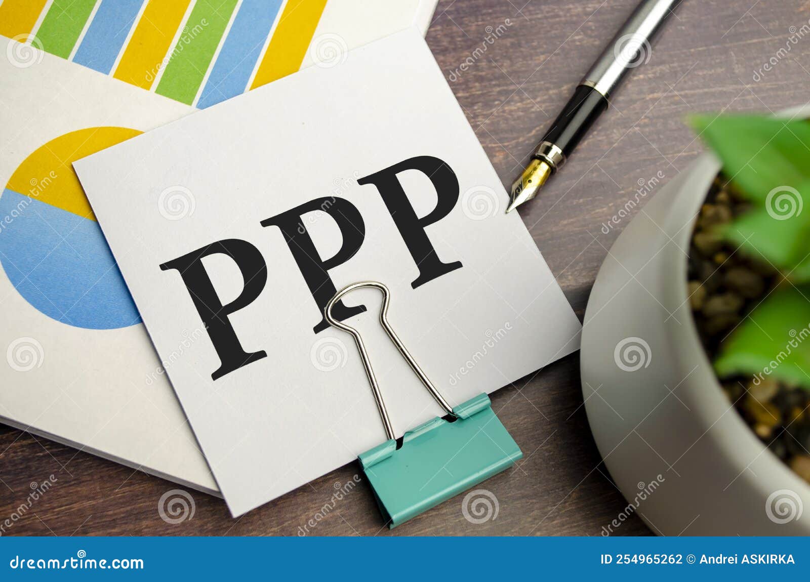 Ppp Text on White Paper with Charts and Pen Stock Photo - Image of ...