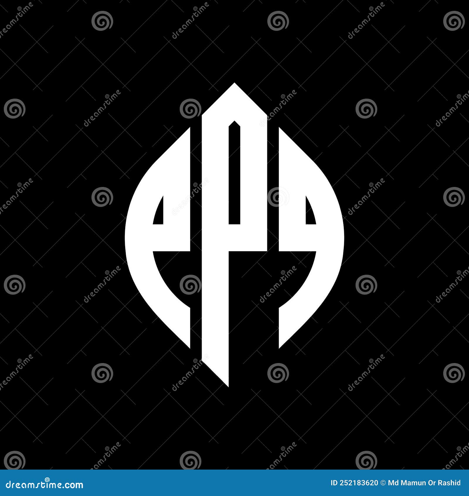PPQ Circle Letter Logo Design with Circle and Ellipse Shape. PPQ ...