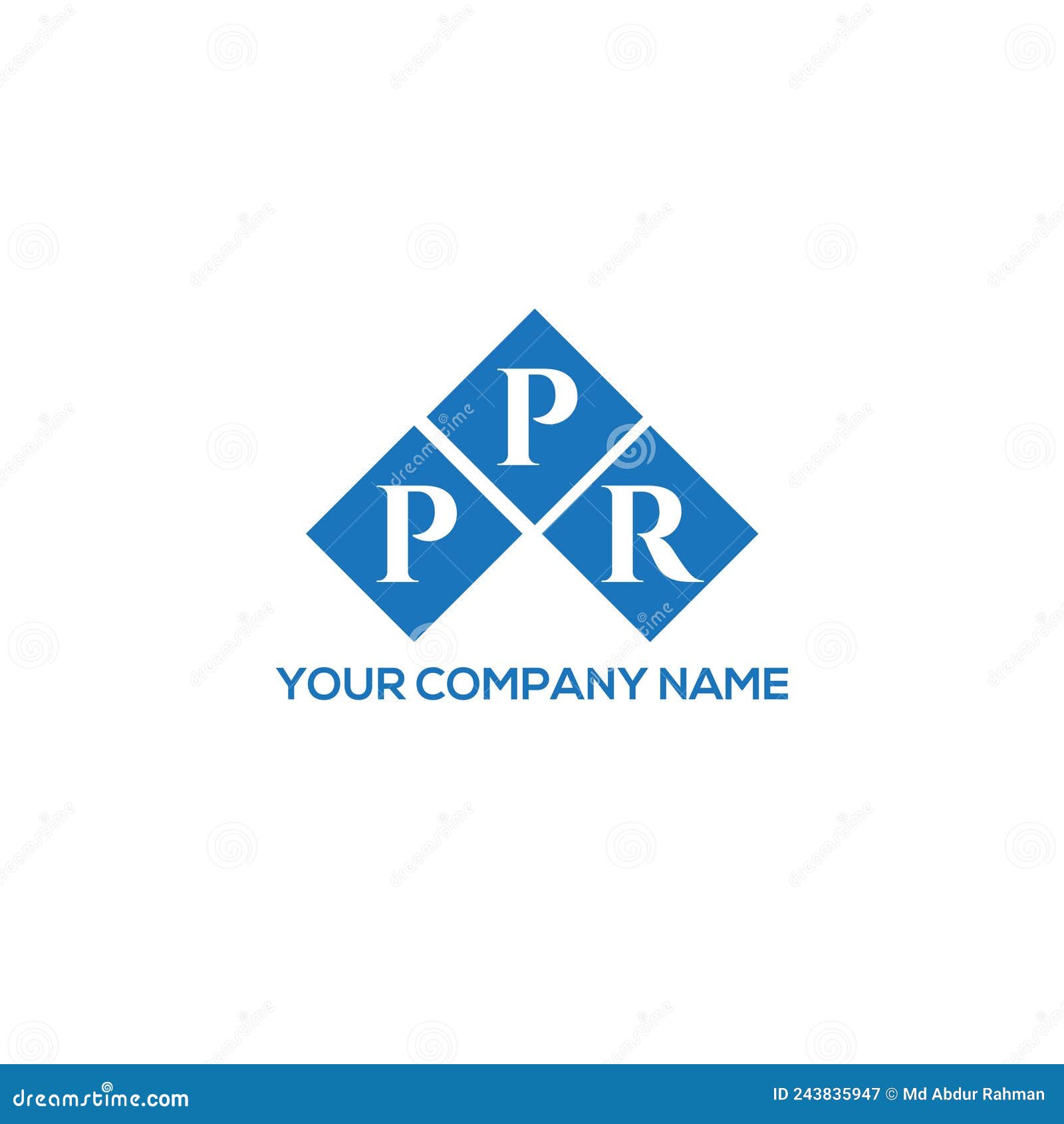 PPR Letter Logo Design on White Background. PPR Creative Initials ...
