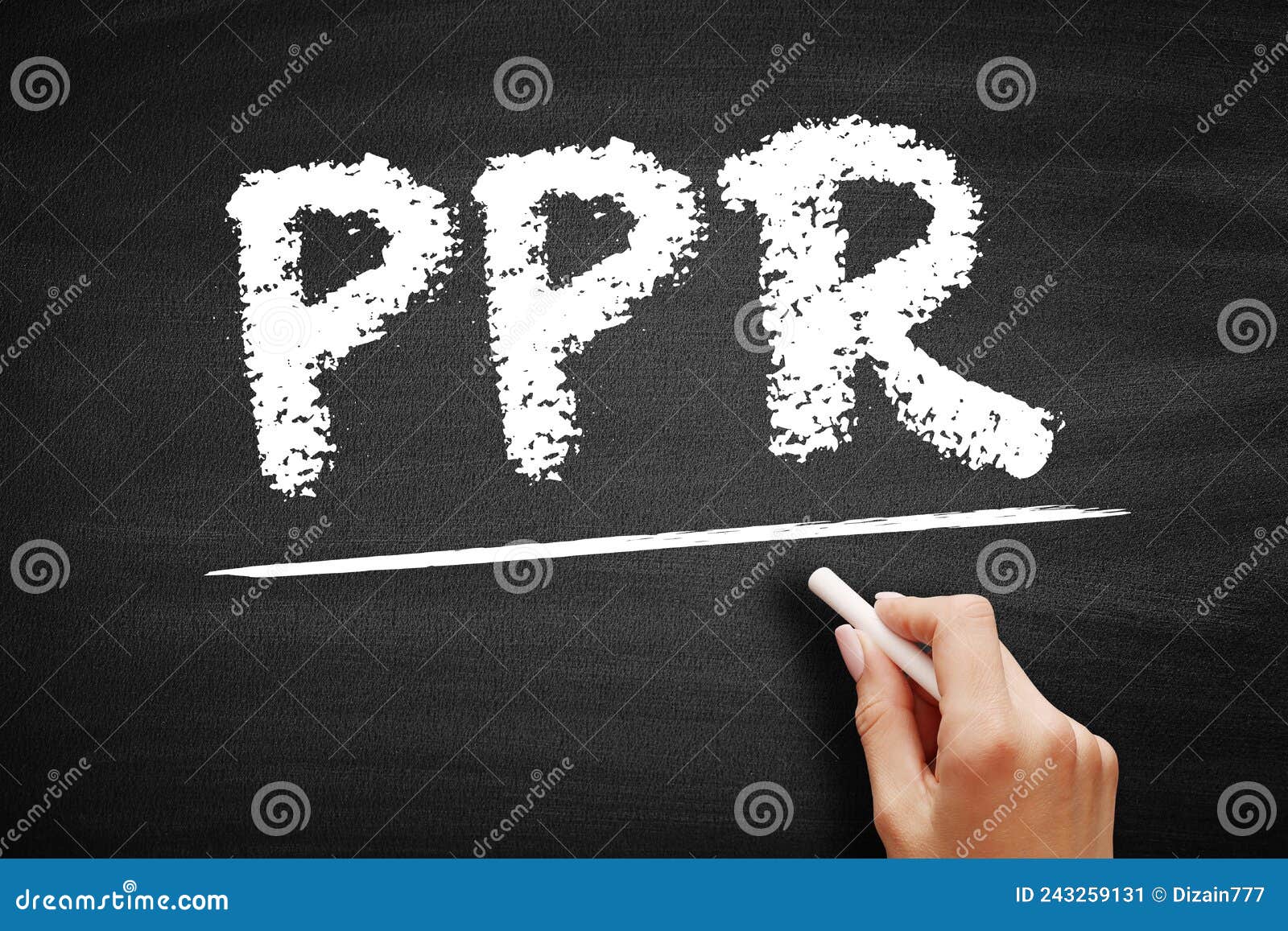 PPR - Pivot Point Reversal Acronym, Business Concept on Blackboard ...