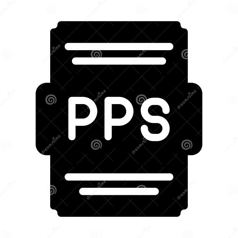 Pps File Icon Solid Style. Spreadsheet File Type, Extension, Format ...