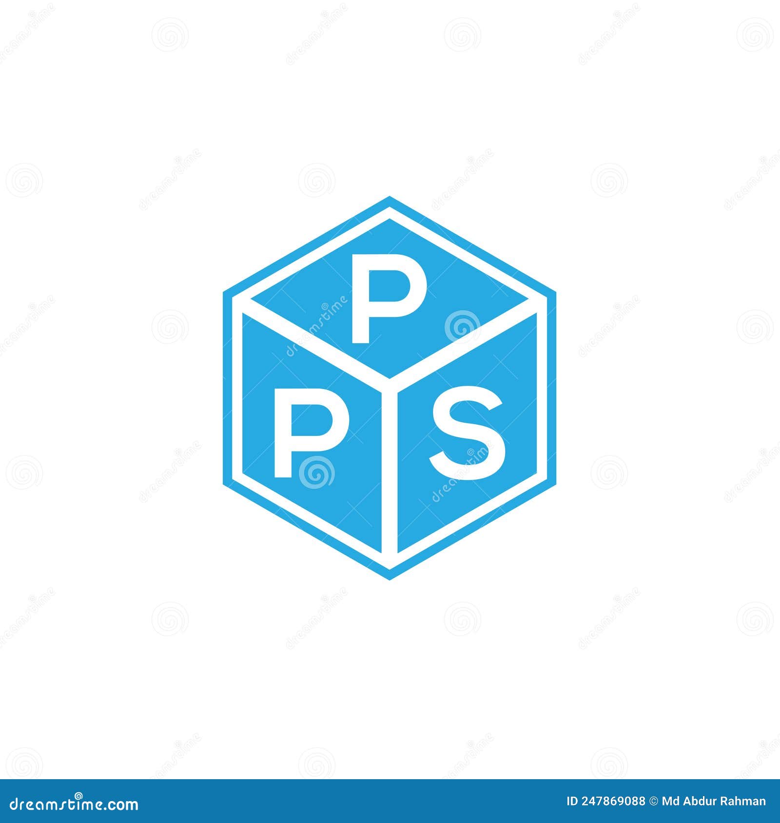 PPS Letter Logo Design on Black Background. PPS Creative Initials ...