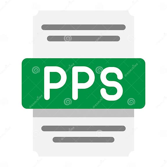 Pps Spreadsheet and Data File Flat Icons, Suitable for Website, Ui and Mobile App. Vector ...