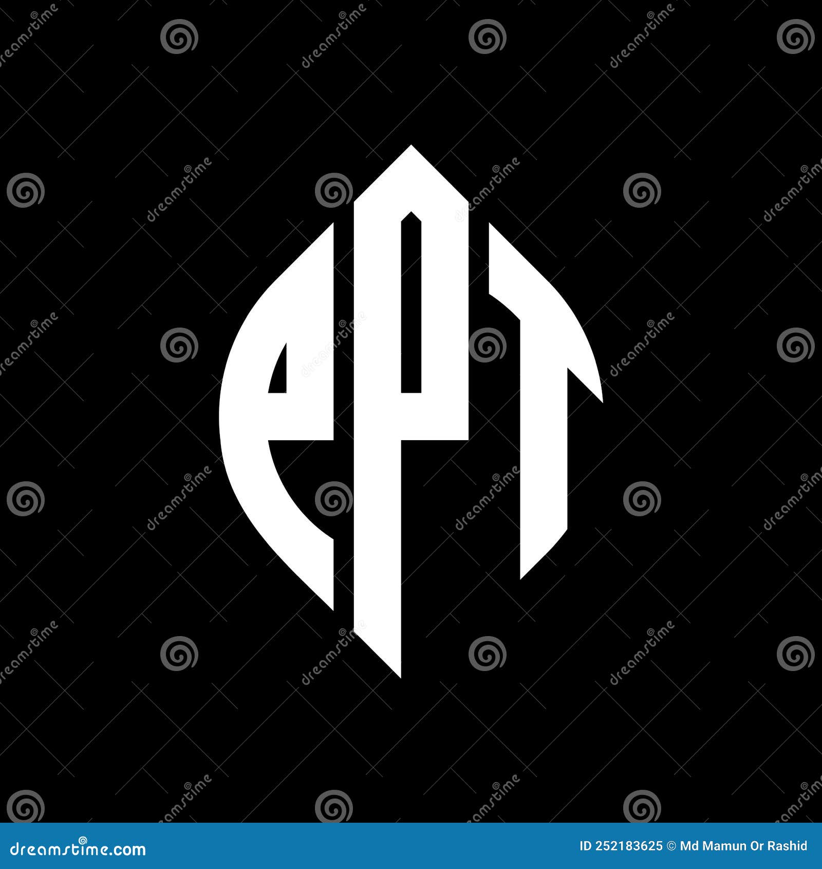 PPT Circle Letter Logo Design with Circle and Ellipse Shape. PPT ...