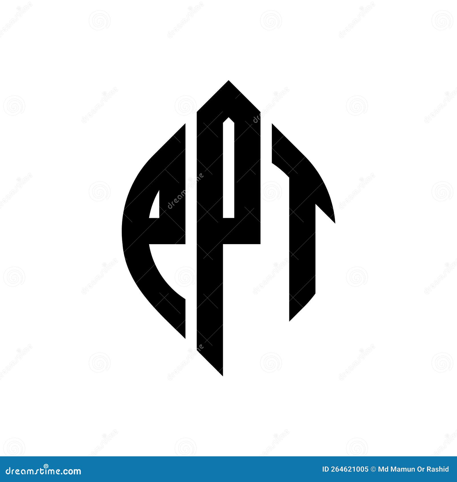 PPT Circle Letter Logo Design with Circle and Ellipse Shape. PPT ...