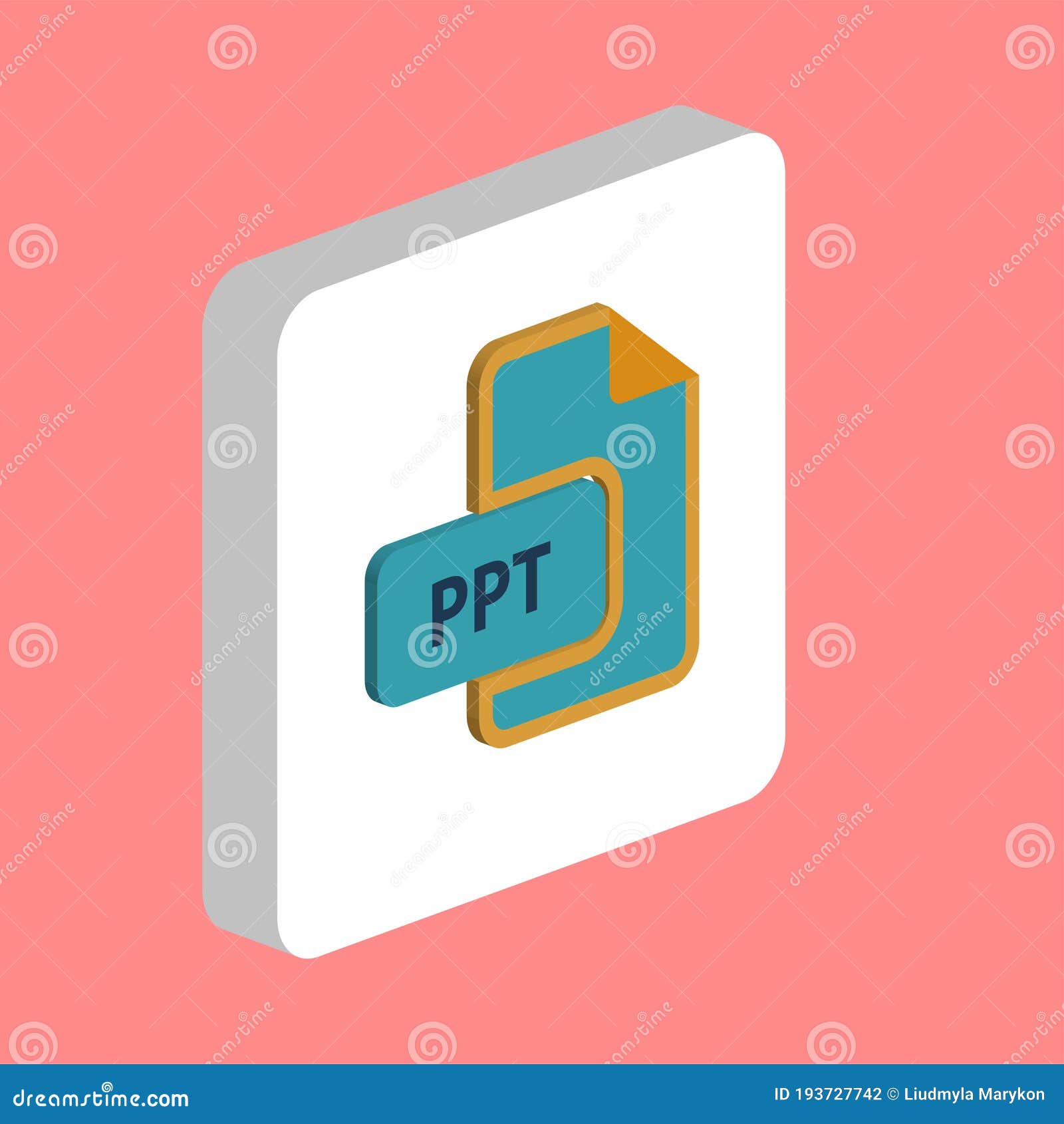 PPT computer symbol stock illustration. Illustration of creative ...