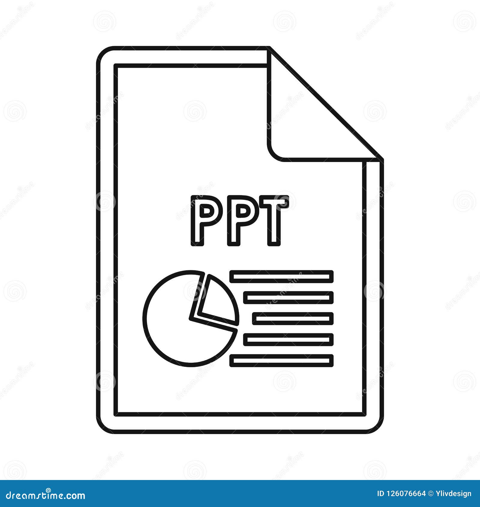 PPT File Extension Icon Icon, Outline Style Stock Illustration ... PPT File Extension Icon Icon, Outline Style Stock Illustration ...