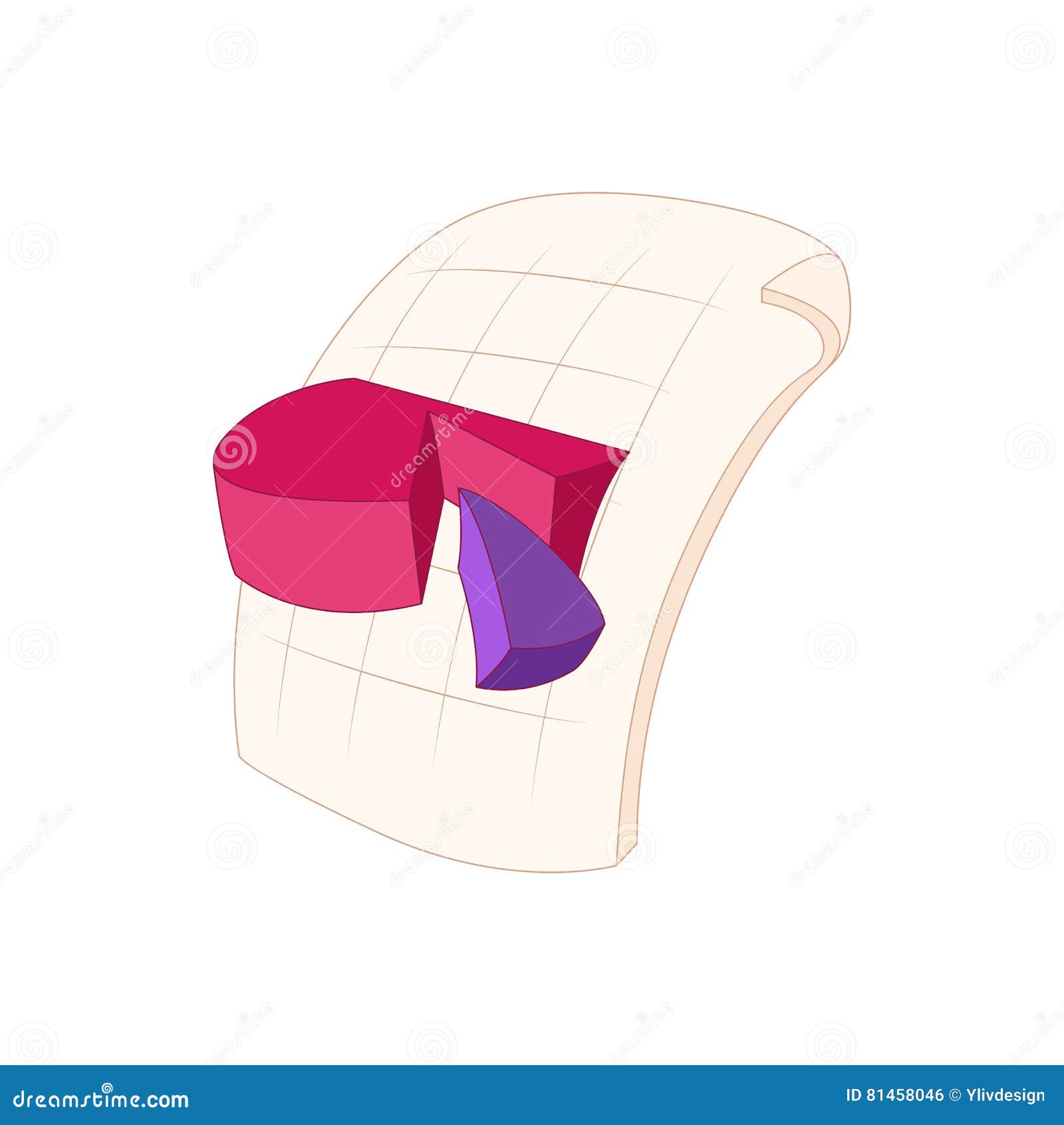 PPT File Icon in Cartoon Style Stock Vector - Illustration of paper ...