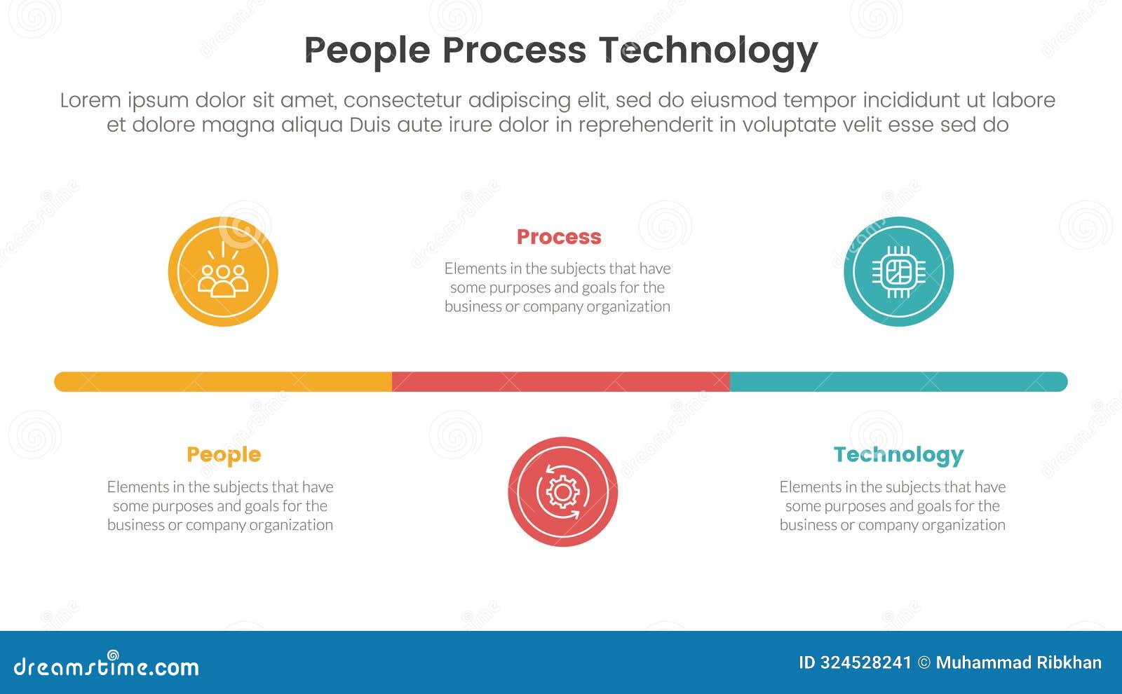 PPT Framework People Process Technology Infographic 3 Point With Small ...