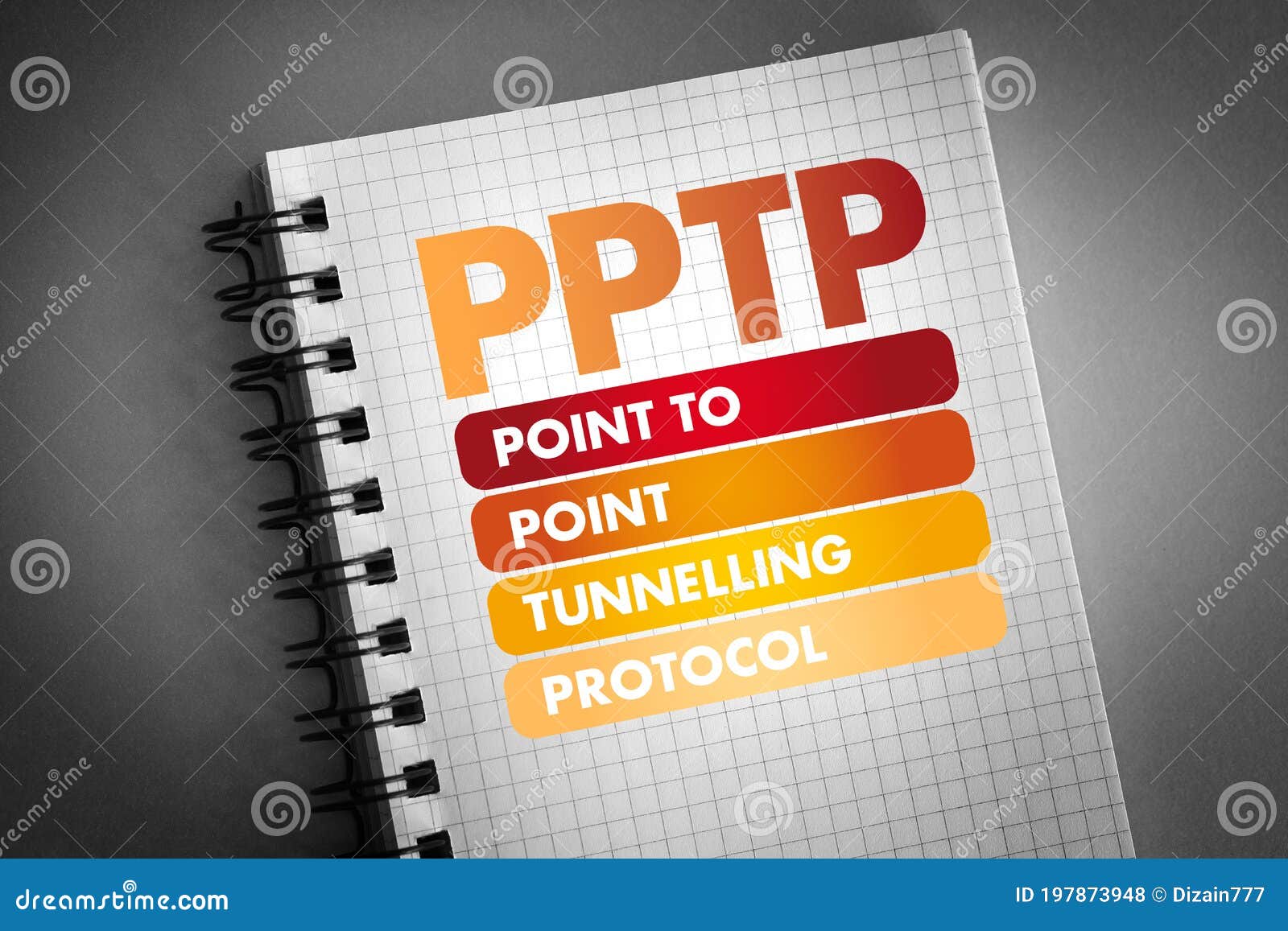 PPTP - Point To Point Tunnelling Protocol Acronym Text With Arrows ...
