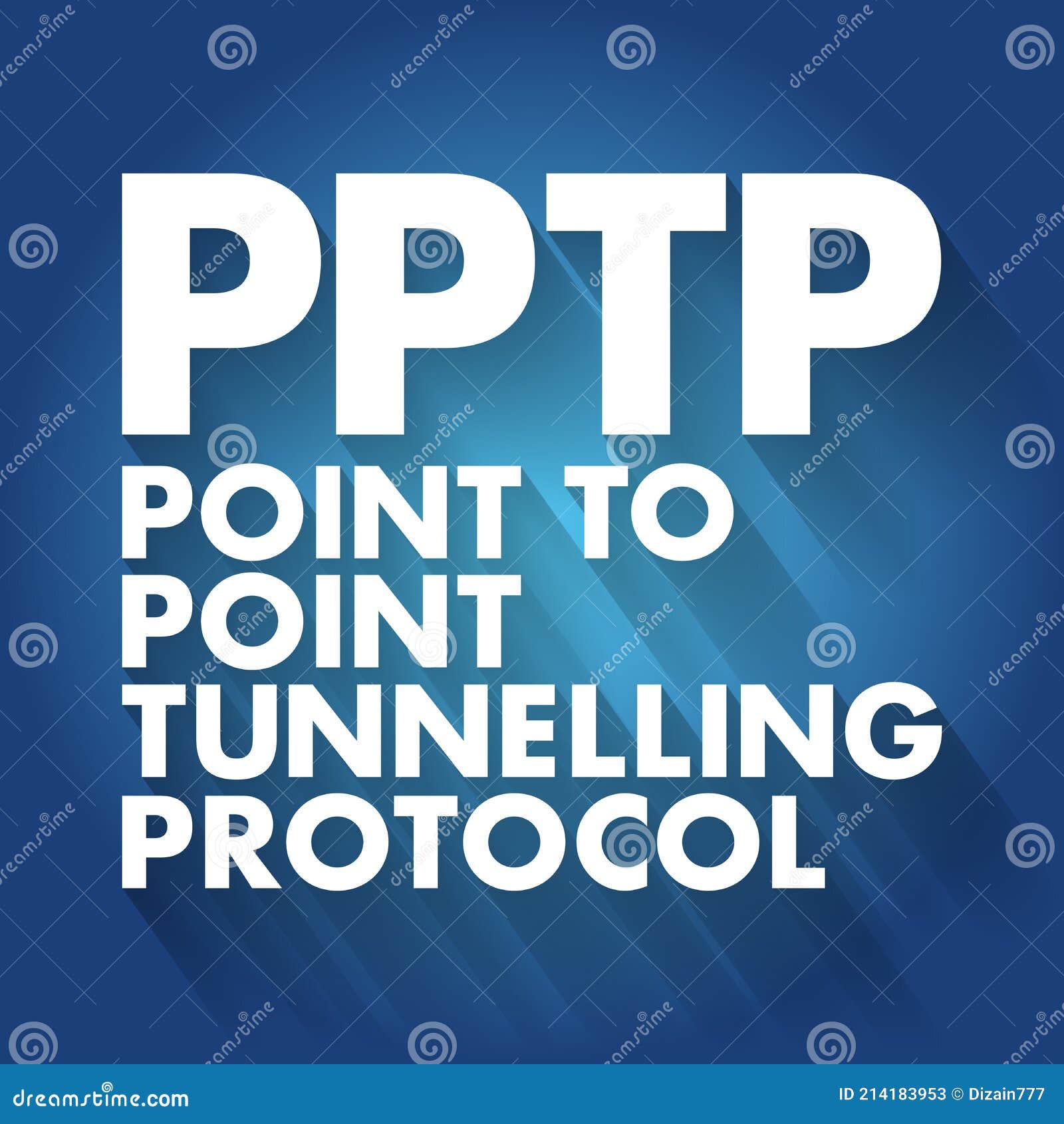 PPTP - Point To Point Tunnelling Protocol Acronym, Technology Concept ...