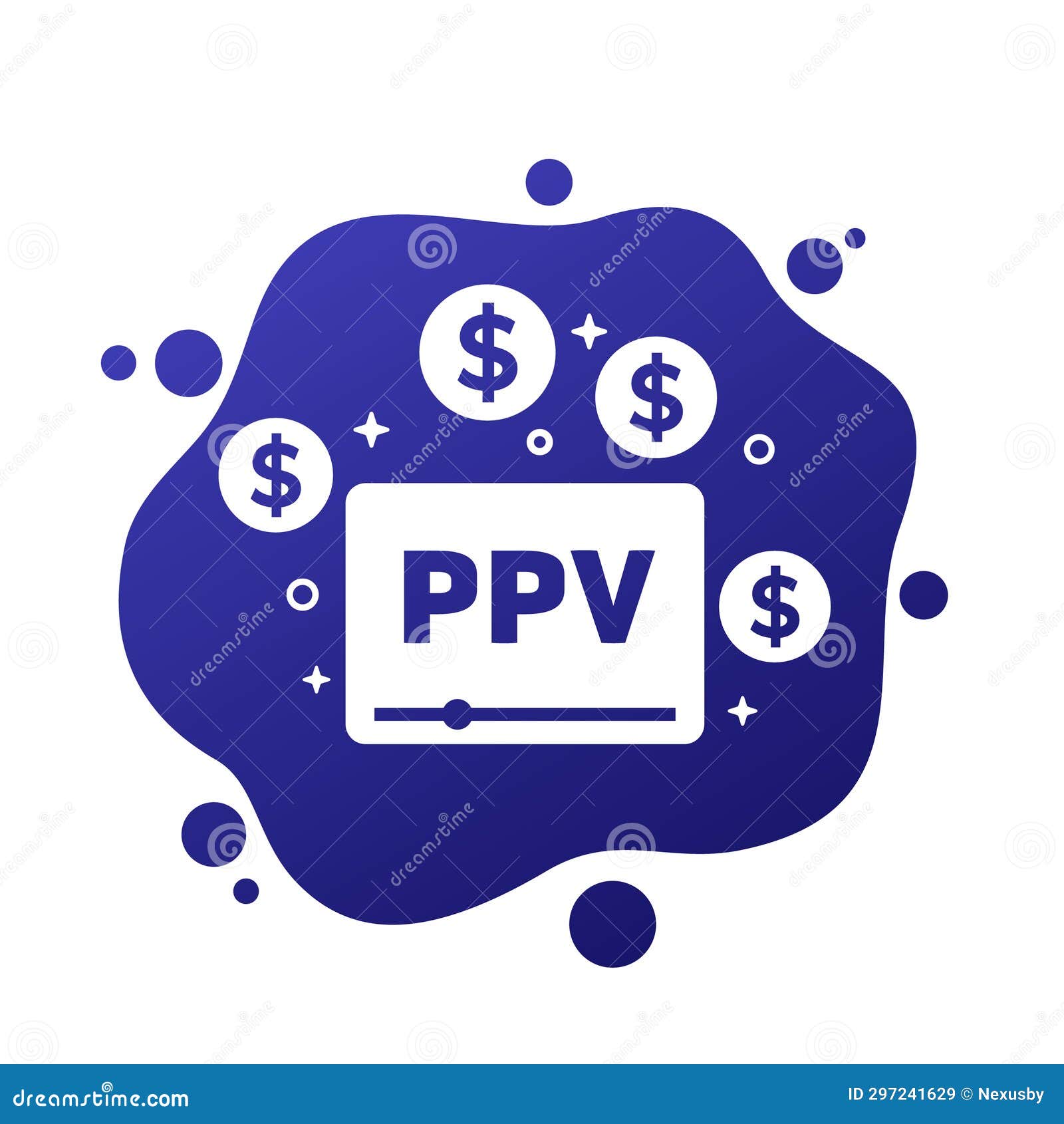 Ppv Icon, Pay Per View Vector Stock Illustration - Illustration of view ...