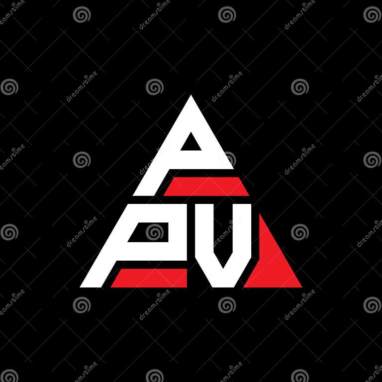PPV Triangle Letter Logo Design with Triangle Shape. PPV Triangle Logo ...