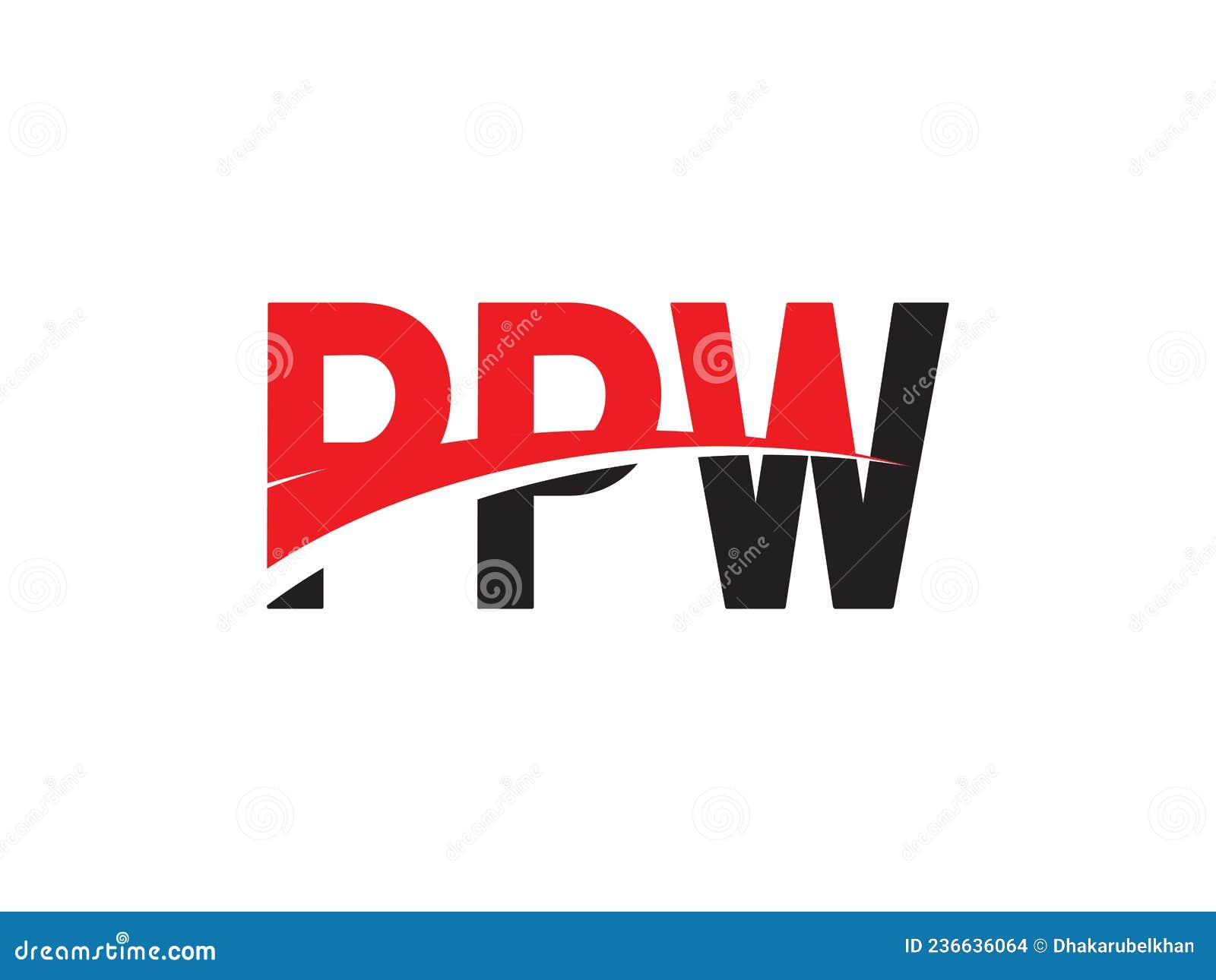 PPW Letter Initial Logo Design Vector Illustration Stock Vector ...