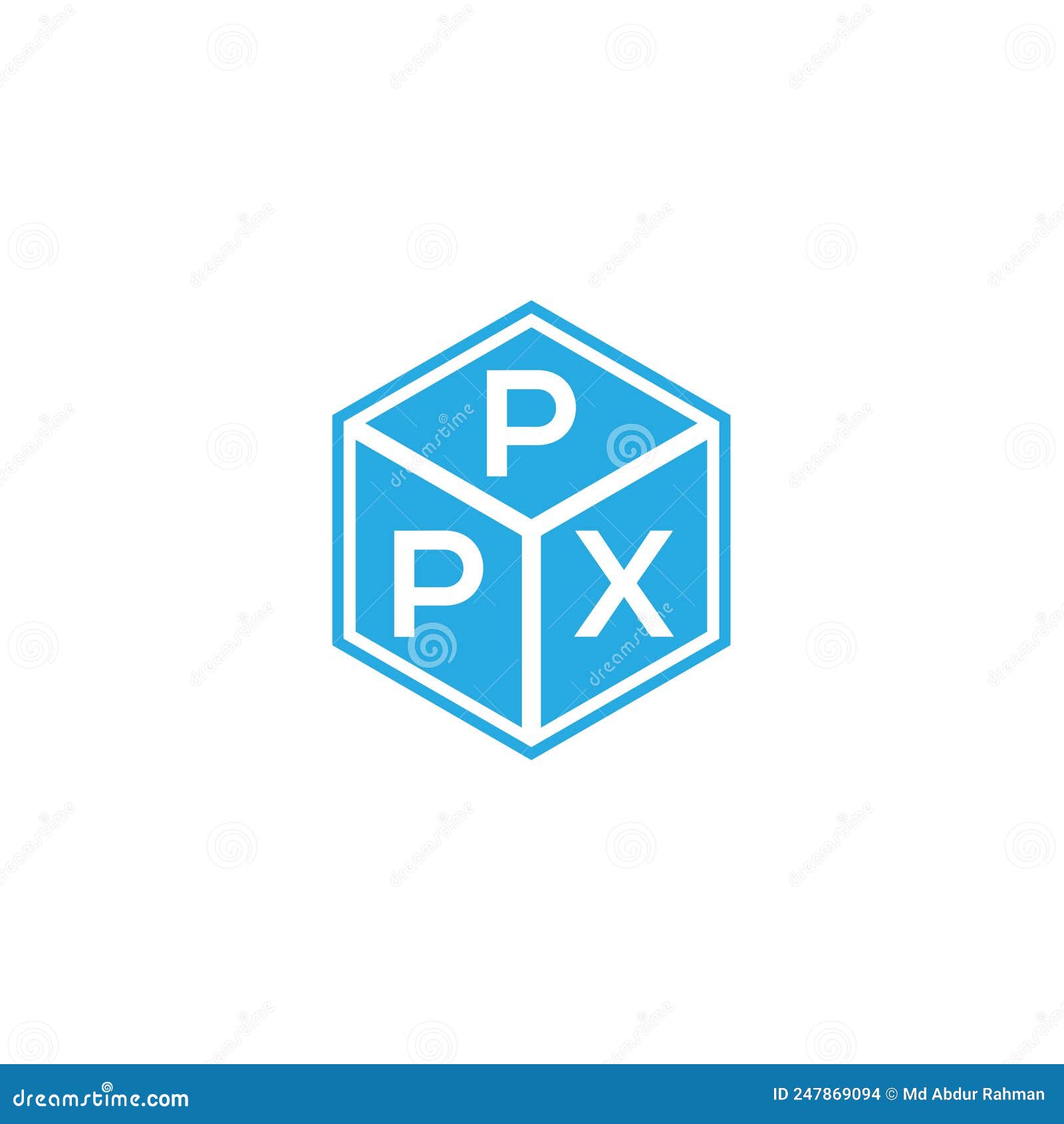 PPX Letter Logo Design on Black Background. PPX Creative Initials ...