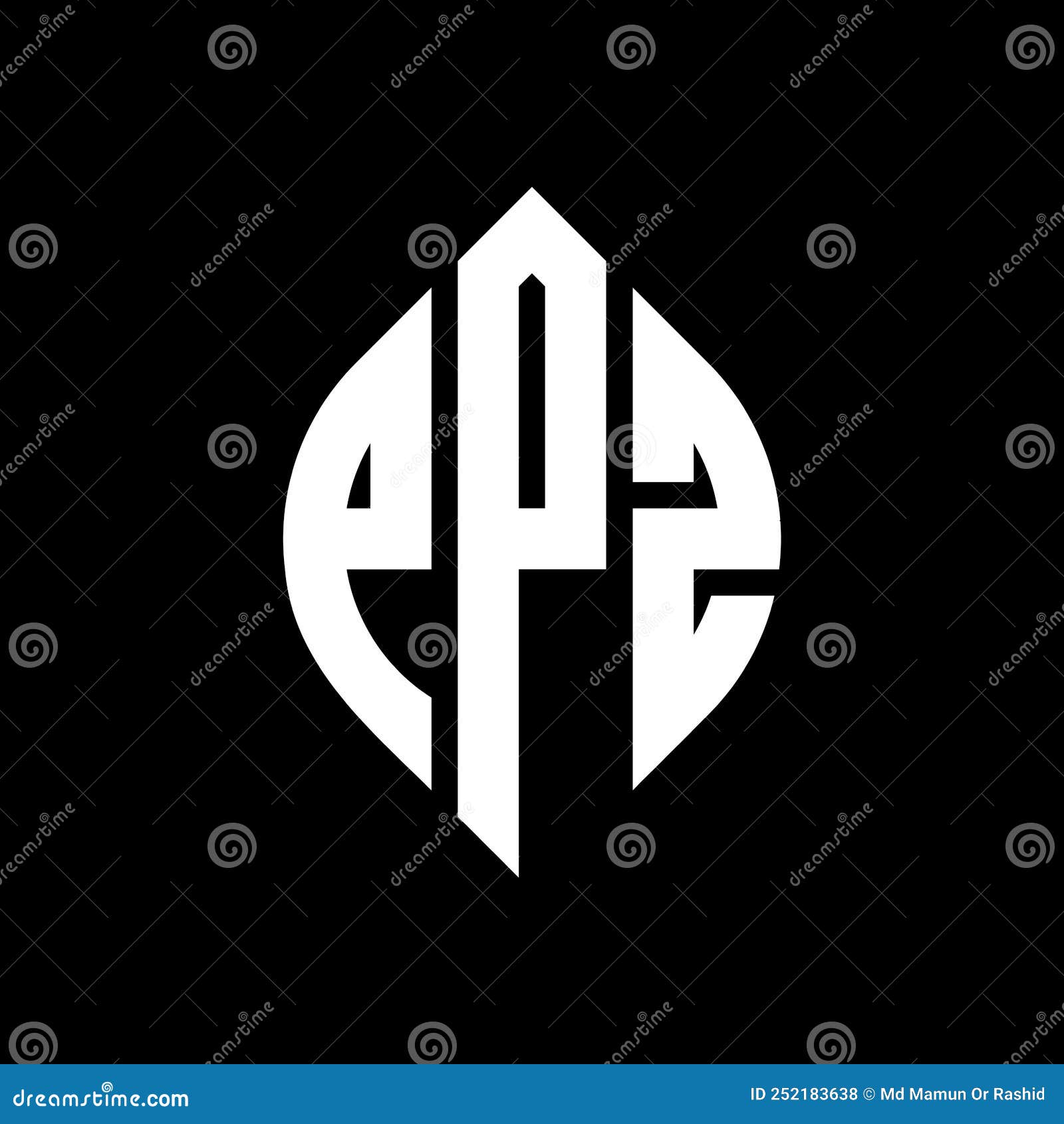 PPZ Circle Letter Logo Design with Circle and Ellipse Shape. PPZ ...