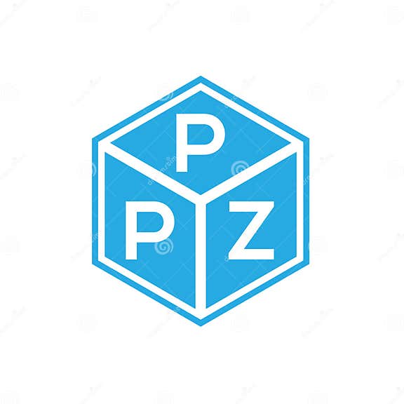 PPZ Letter Logo Design on Black Background. PPZ Creative Initials ...