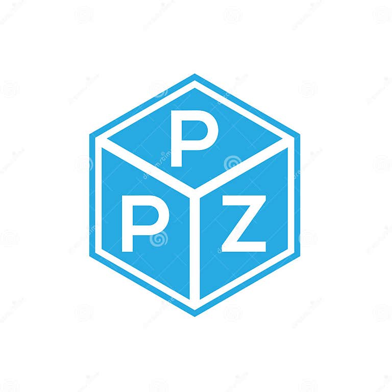 PPZ Letter Logo Design on Black Background. PPZ Creative Initials ...