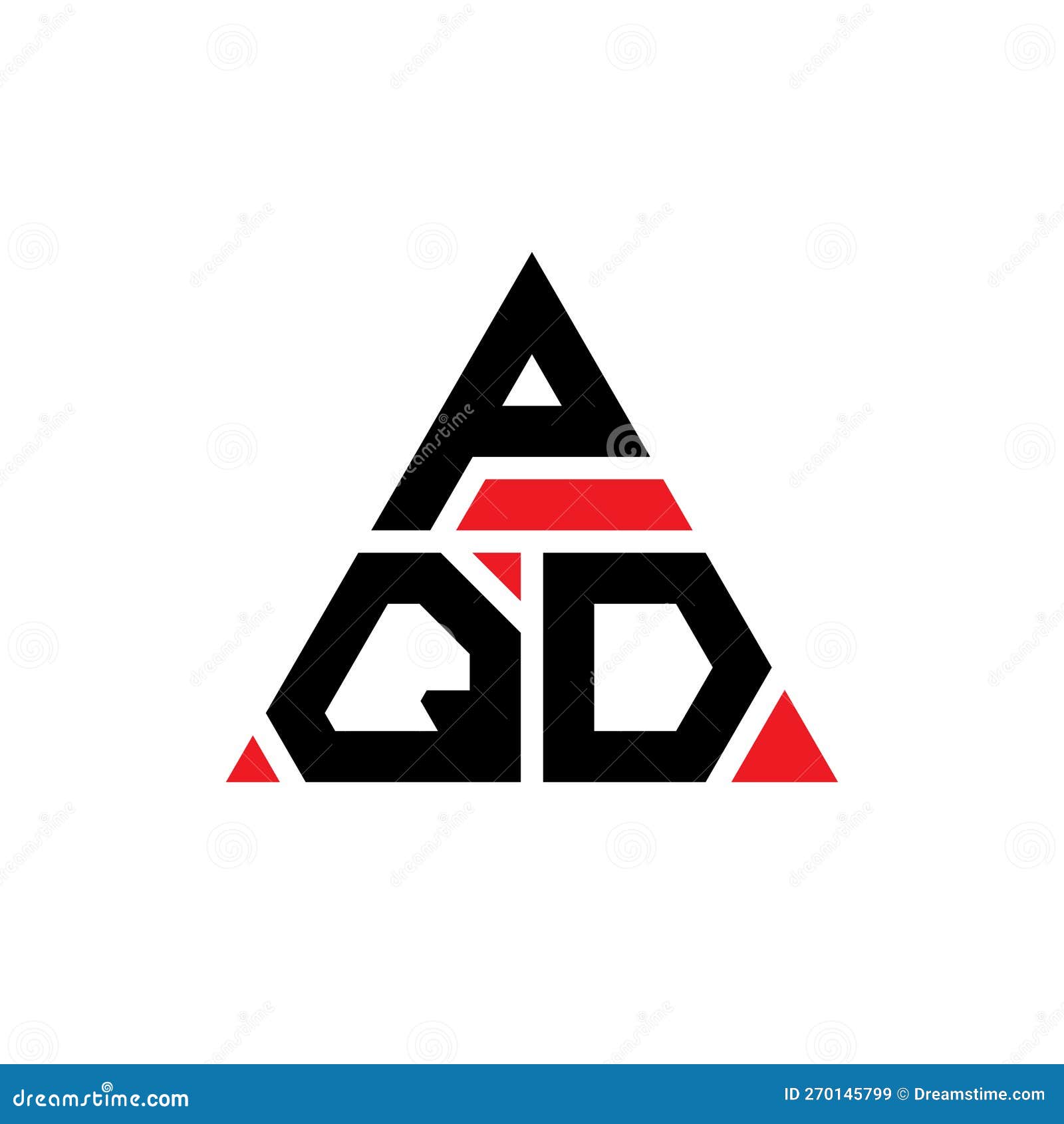 PQD Triangle Letter Logo Design with Triangle Shape. PQD Triangle Logo ...