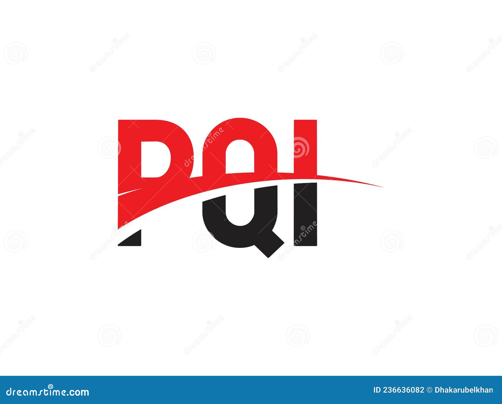 PQI Letter Initial Logo Design Vector Illustration Stock Vector ...
