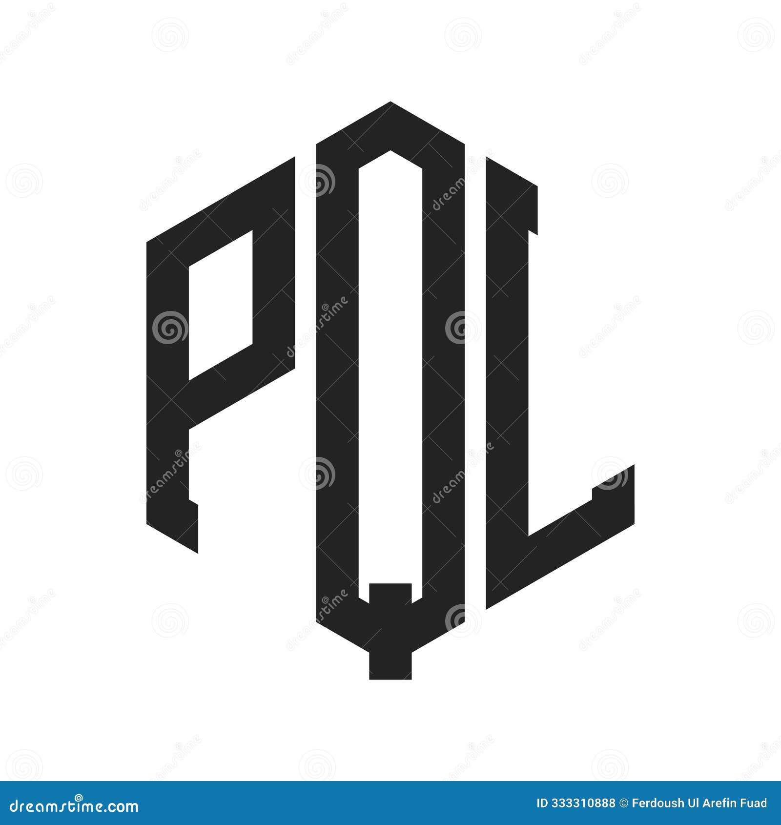 PQL Logo Design. Initial Letter PQL Monogram Logo Using Hexagon Shape ...