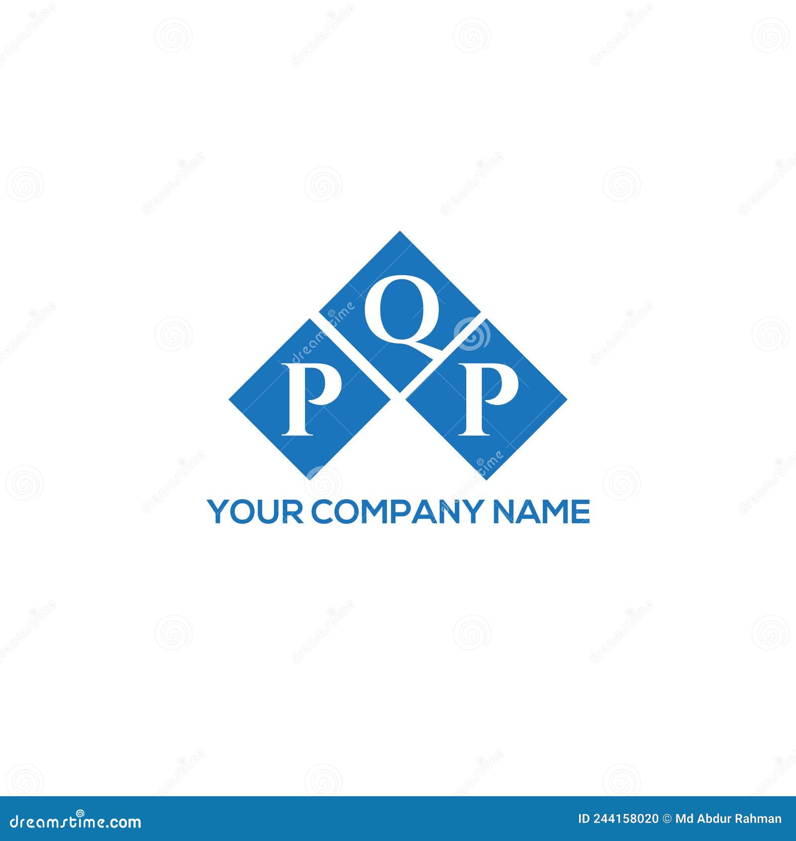 PQP Letter Logo Design On White Background. PQP Creative Initials ...