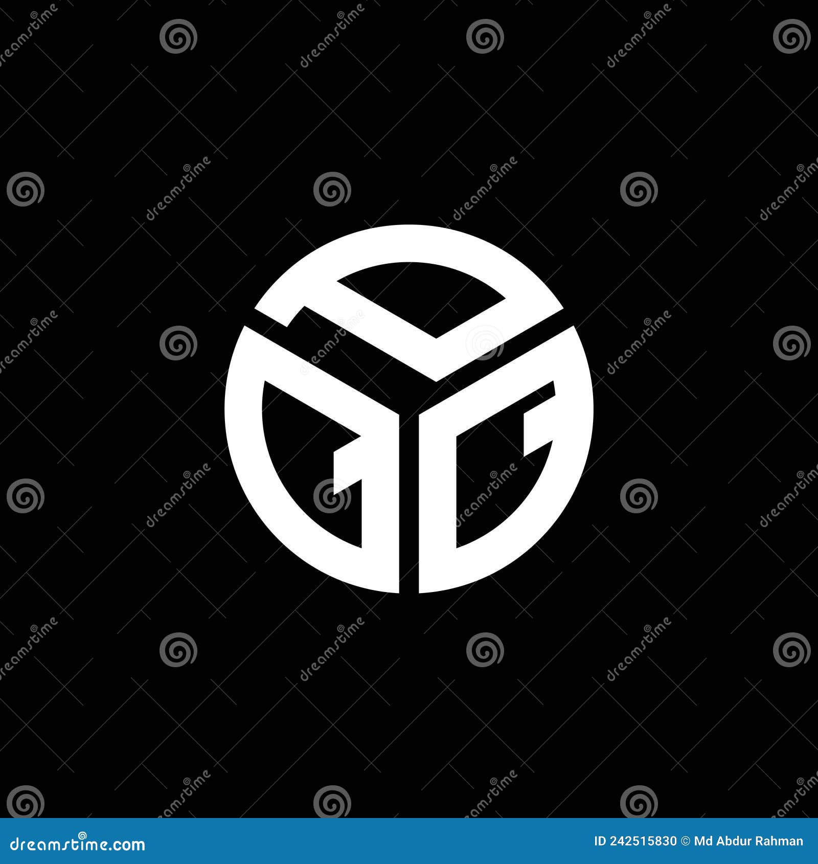 PQQ Letter Logo Design On Black Background. PQQ Creative Initials ...