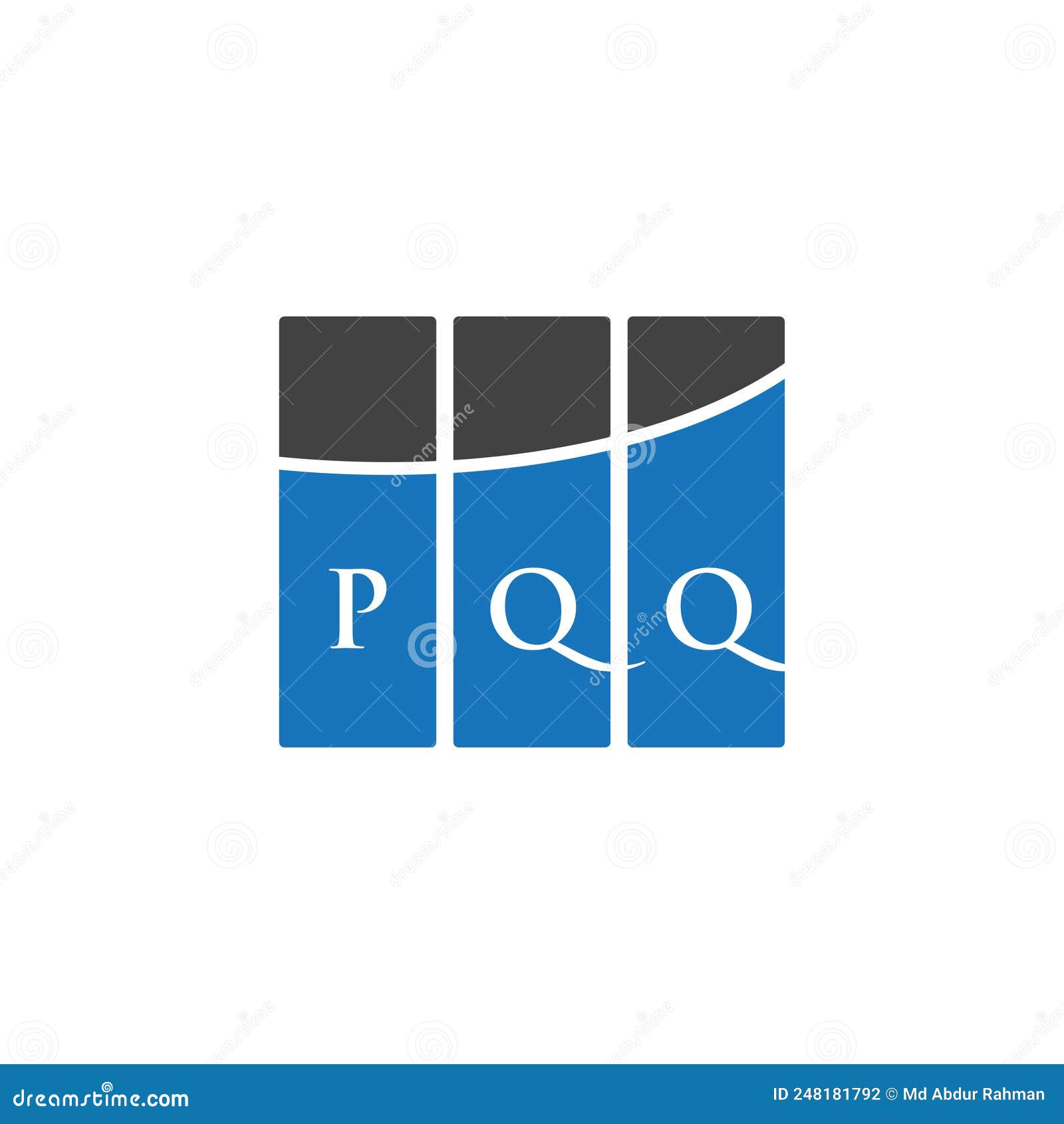 PQQ Letter Logo Design On WHITE Background. PQQ Creative Initials ...