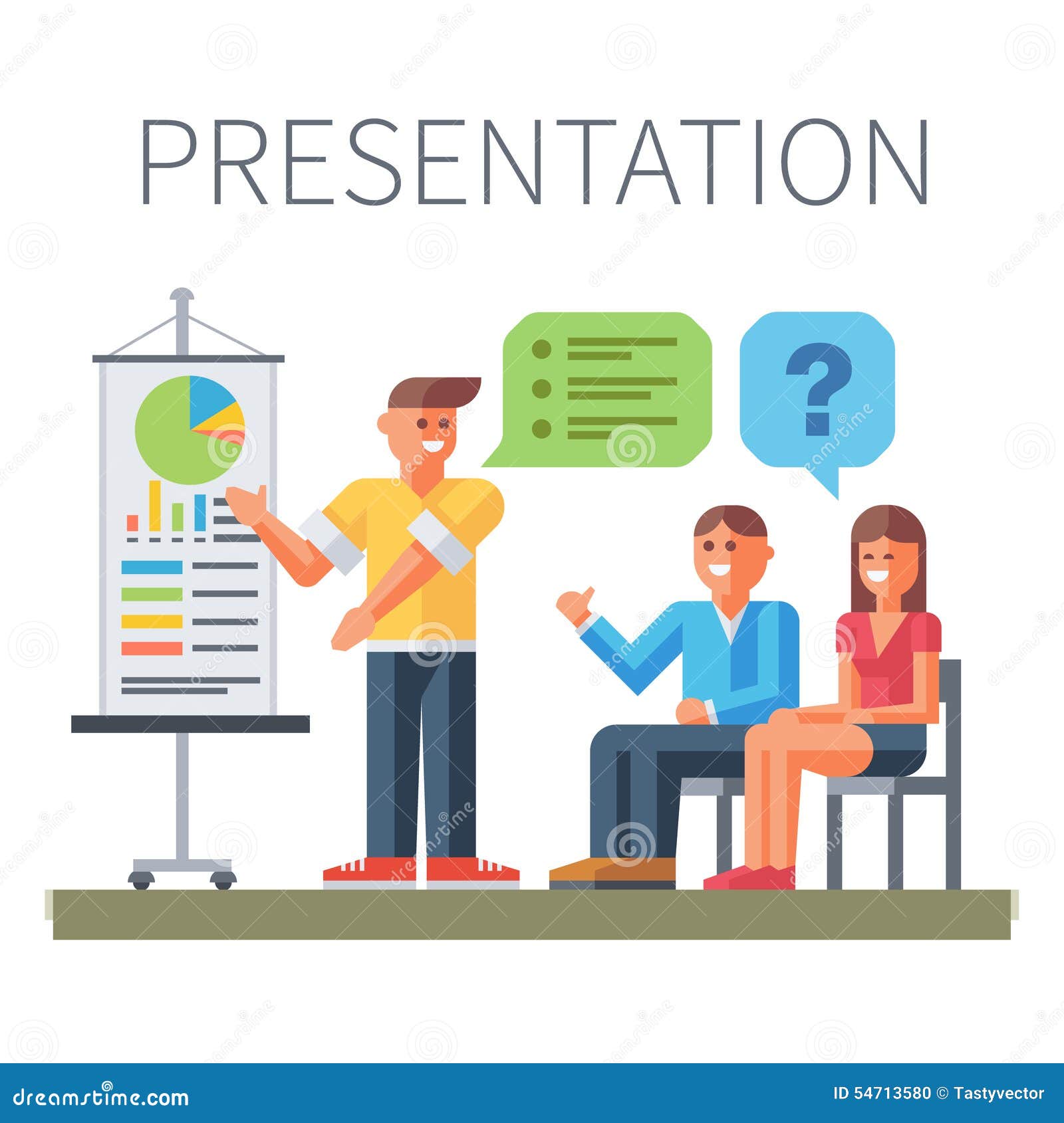 Présentation Formation D'affaires Illustration de Vecteur ...