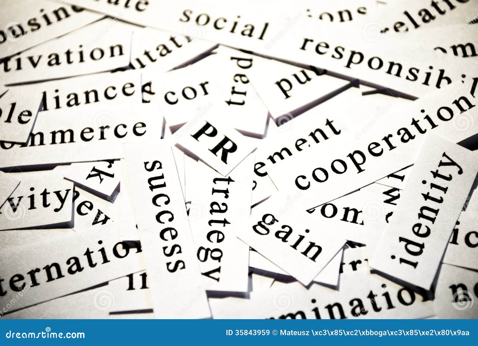 PR. Concept of Words Related with Business Stock Image - Image of ...