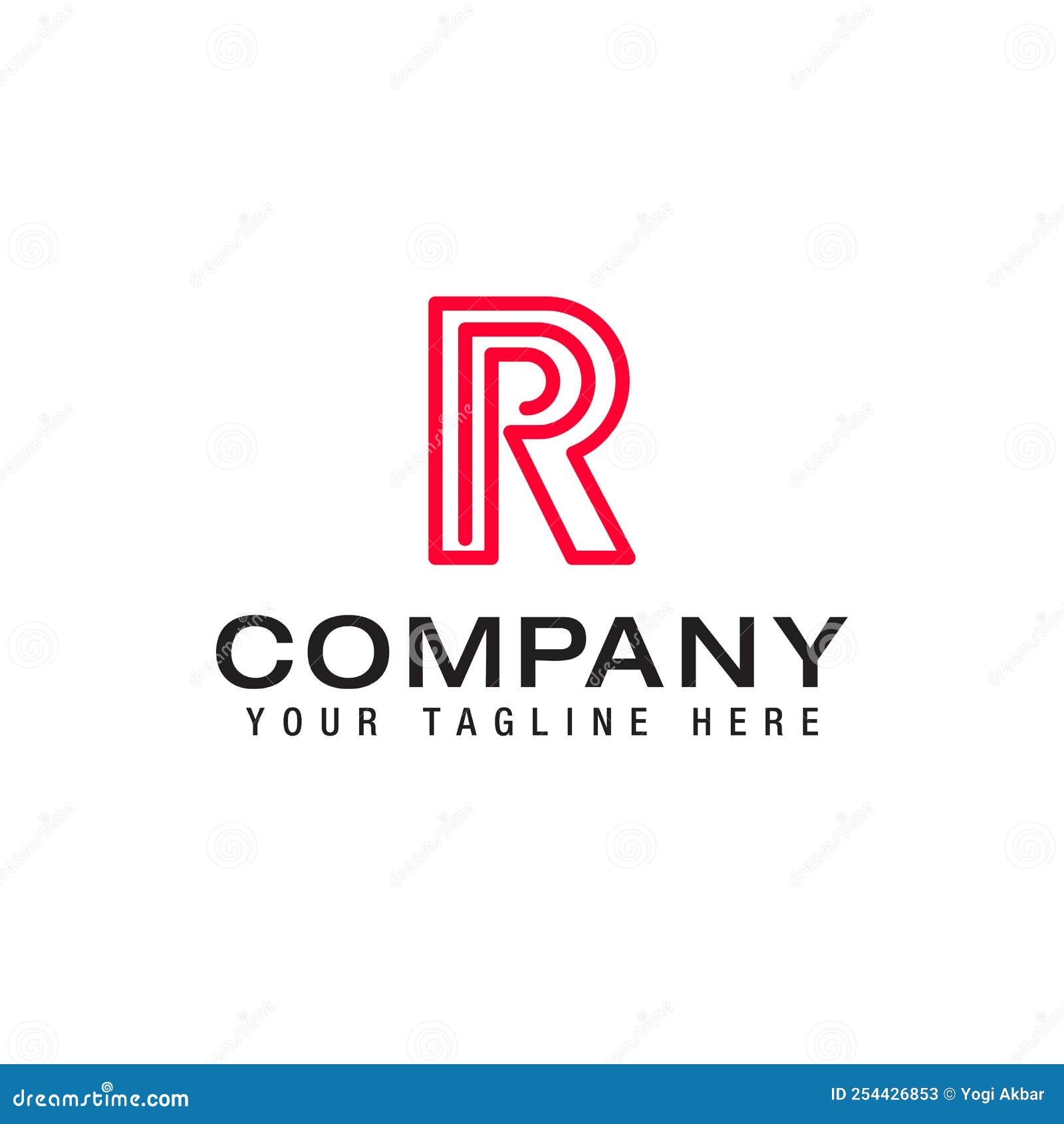 PR Logo.R Logo Letter Monogram Shape Stock Vector - Illustration of ...