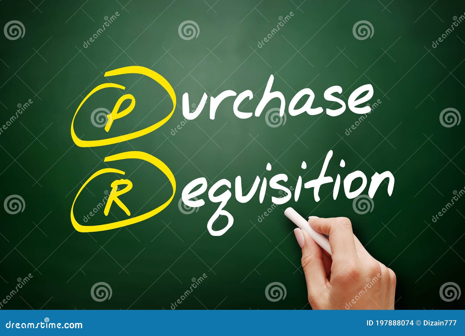 PR - Purchase Requisition Acronym, Business Concept Background Stock ...