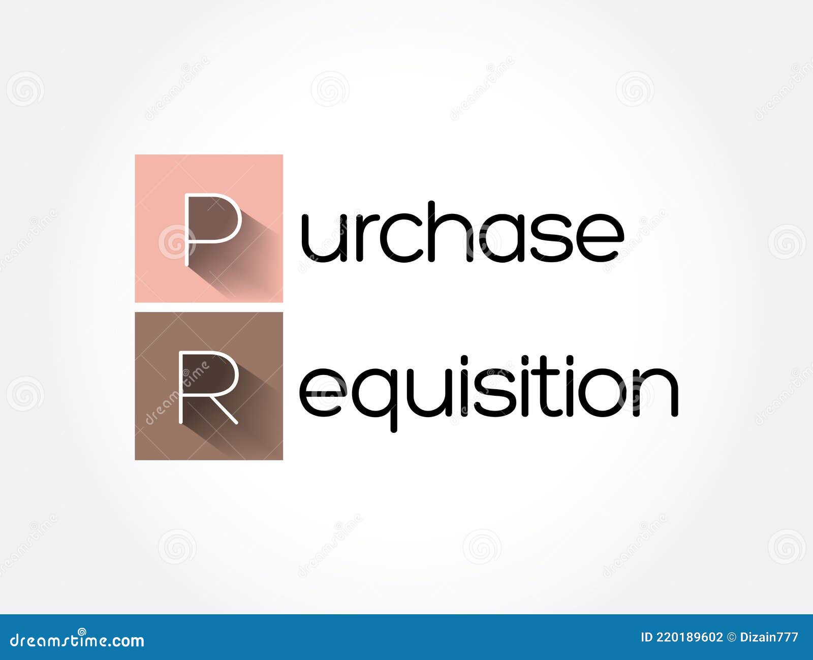PR - Purchase Requisition Acronym, Business Concept Background Stock Photo | CartoonDealer.com ...