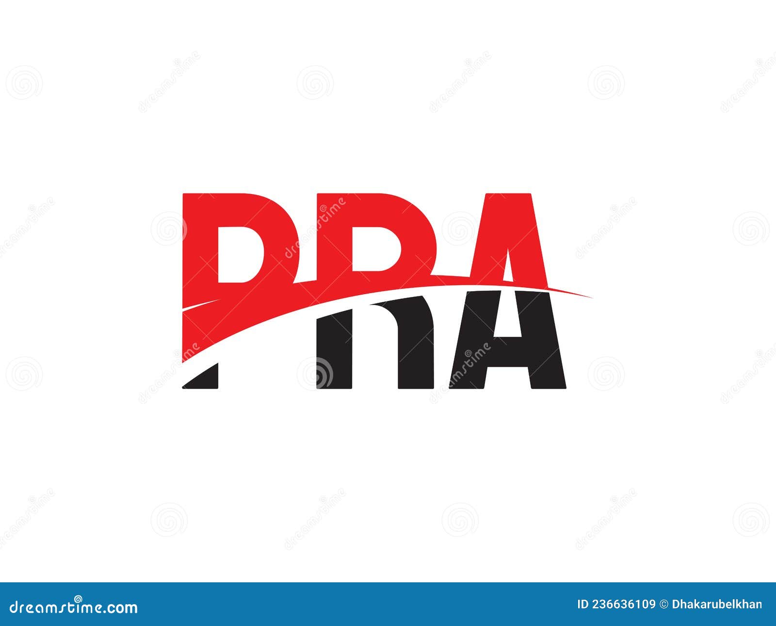 PRA Letter Initial Logo Design Vector Illustration Stock Vector ...