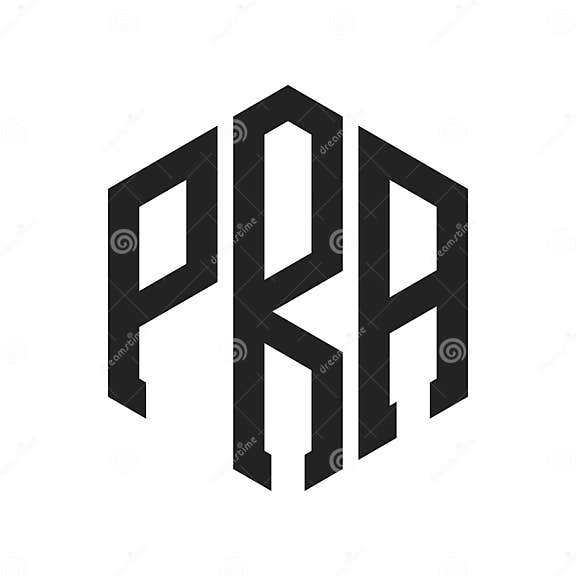 PRA Logo Design. Initial Letter PRA Monogram Logo Using Hexagon Shape ...