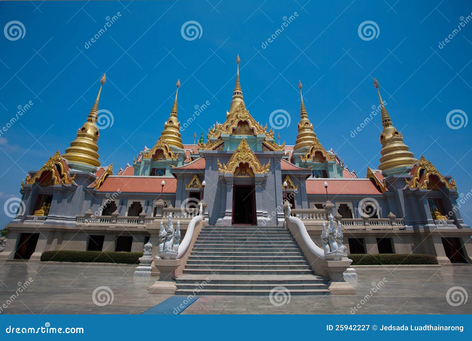 Pra Maha that Chedi Pukdee Prakard Stock Image - Image of asia ...