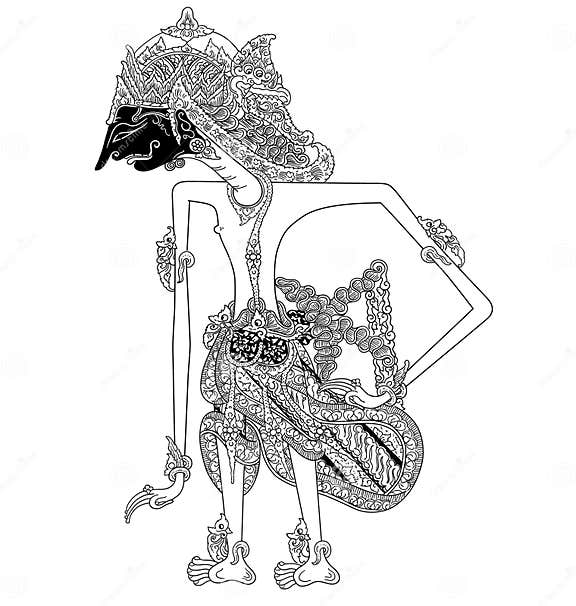 Prabu Banaputra stock vector. Illustration of mahabharata - 192095507