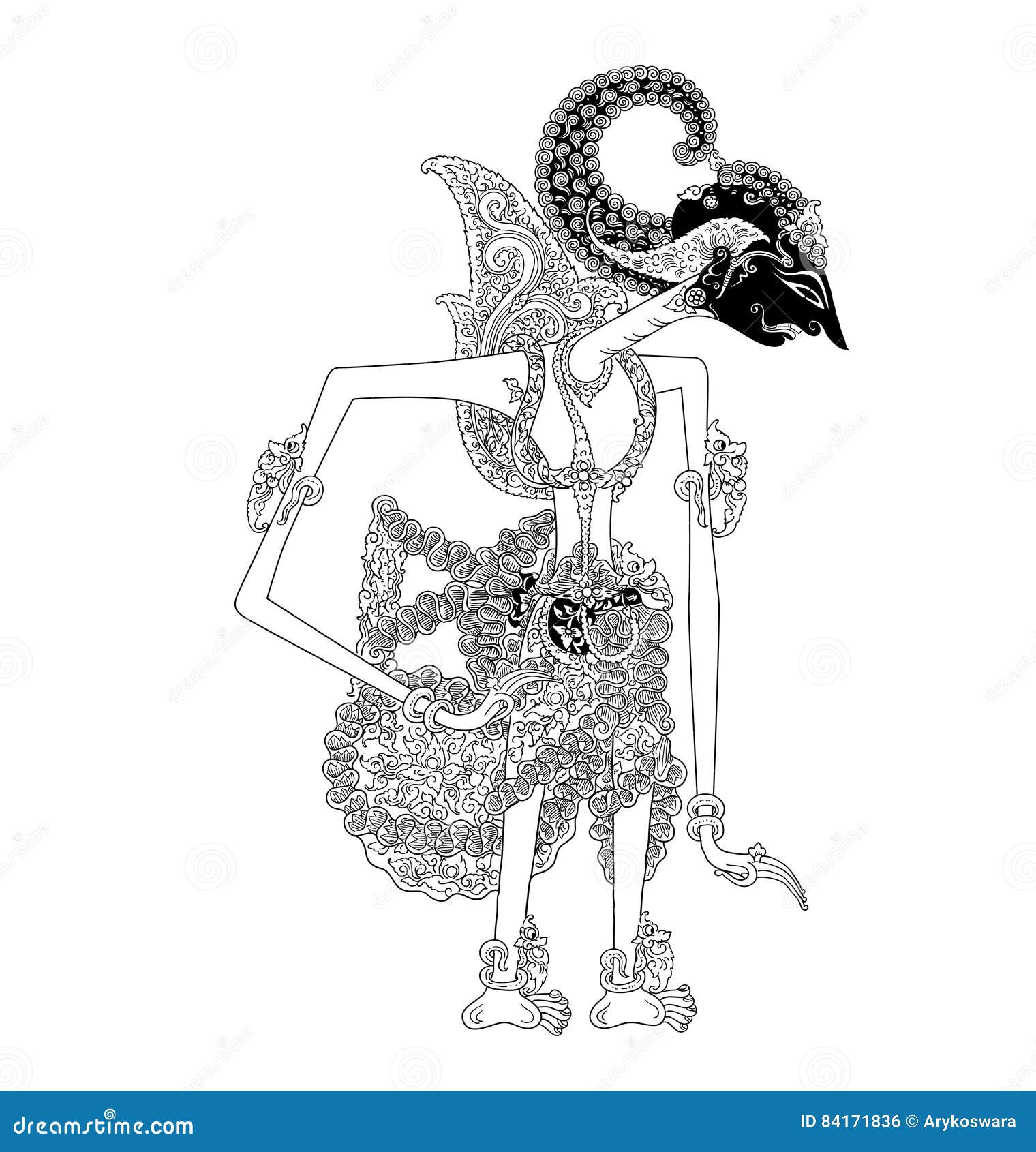 Prabu Citrarata Vector Illustration | CartoonDealer.com #84171836