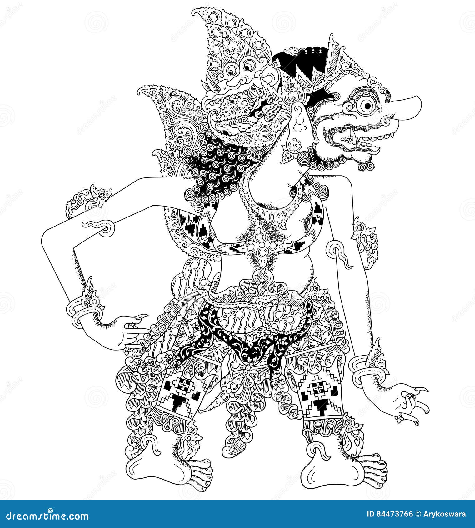 Prabu Citrarata Vector Illustration | CartoonDealer.com #84171836