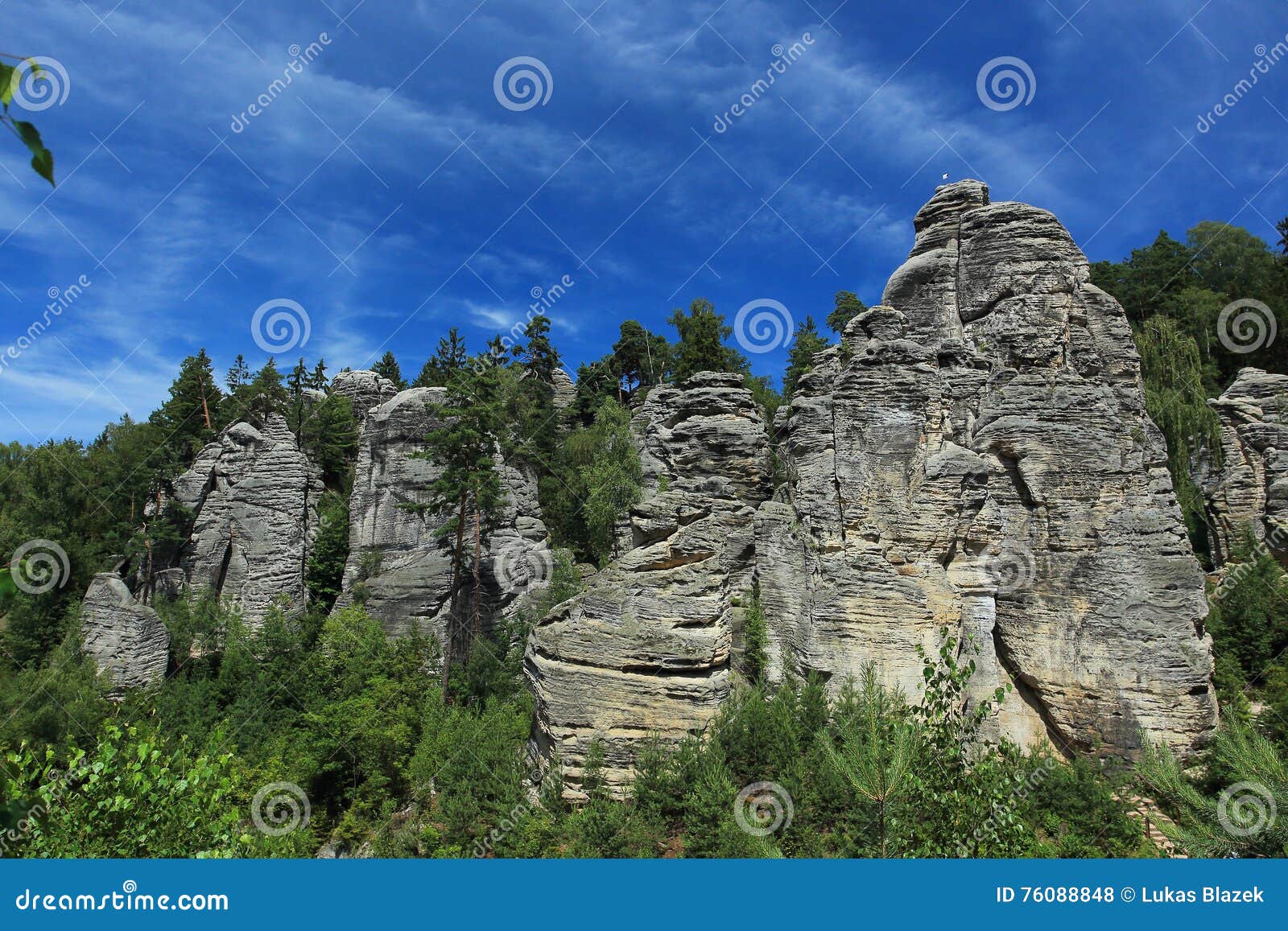 Prachov Rocks stock photo. Image of eastern, landmark - 76088848