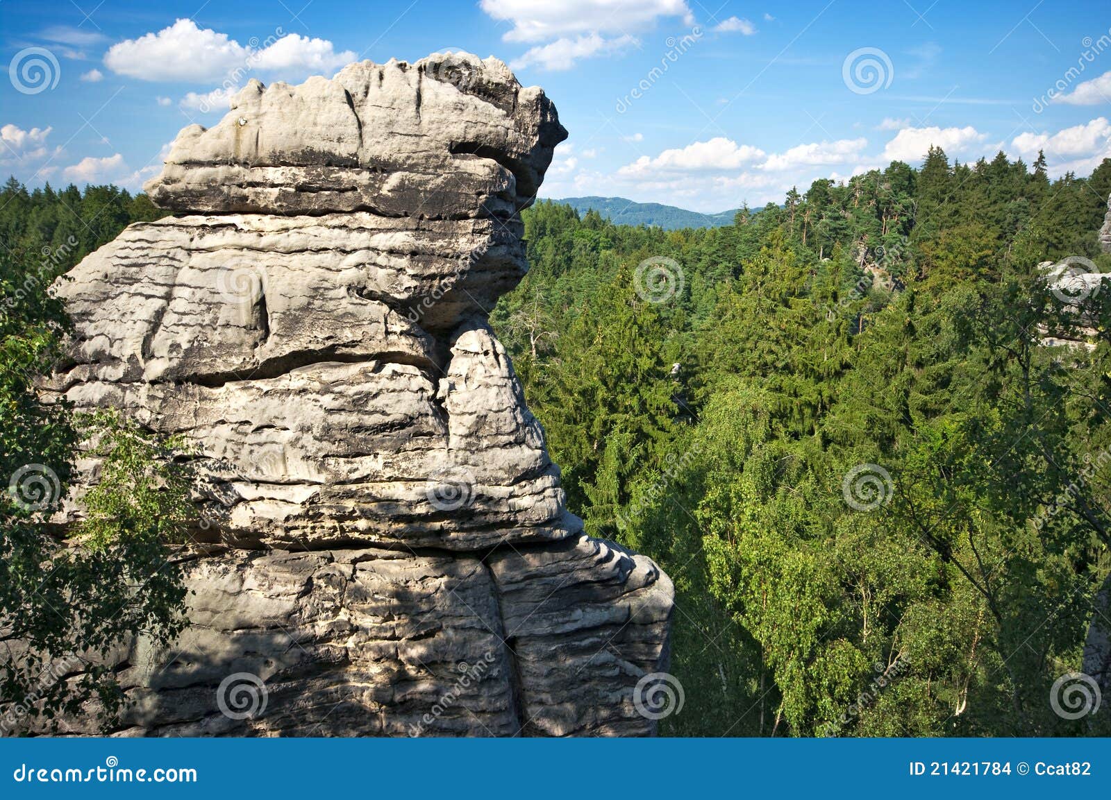 Prachovske Skaly stock photo. Image of rock, place, bohemia - 21421784